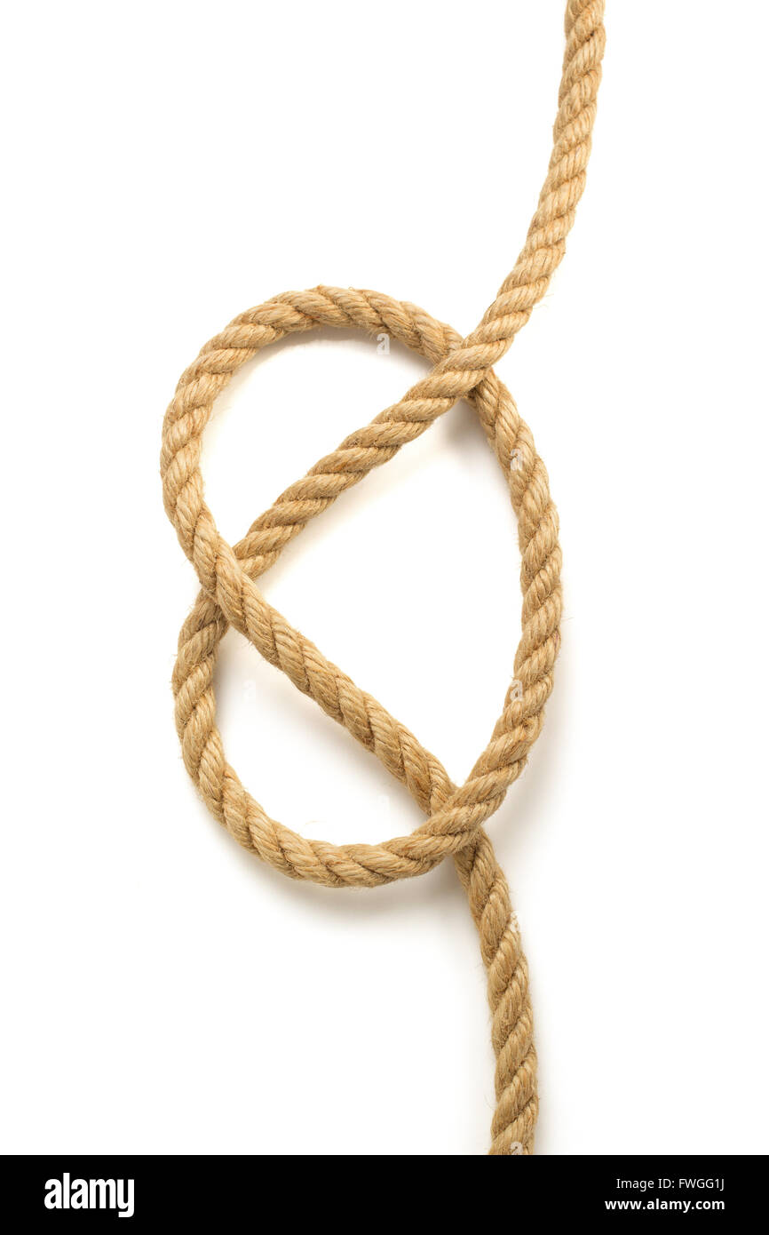 ship rope isolated on white background Stock Photo - Alamy