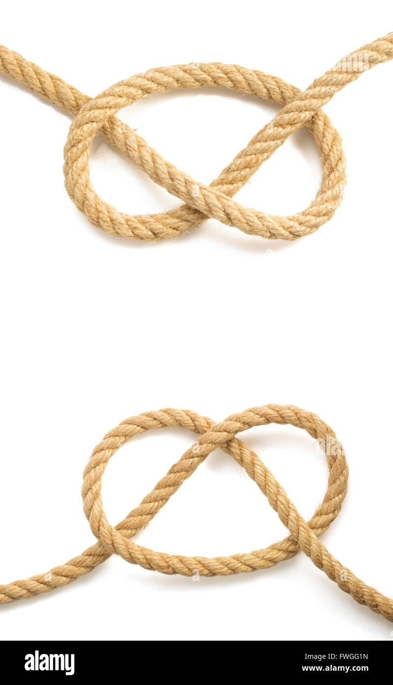 ship rope isolated on white background Stock Photo - Alamy