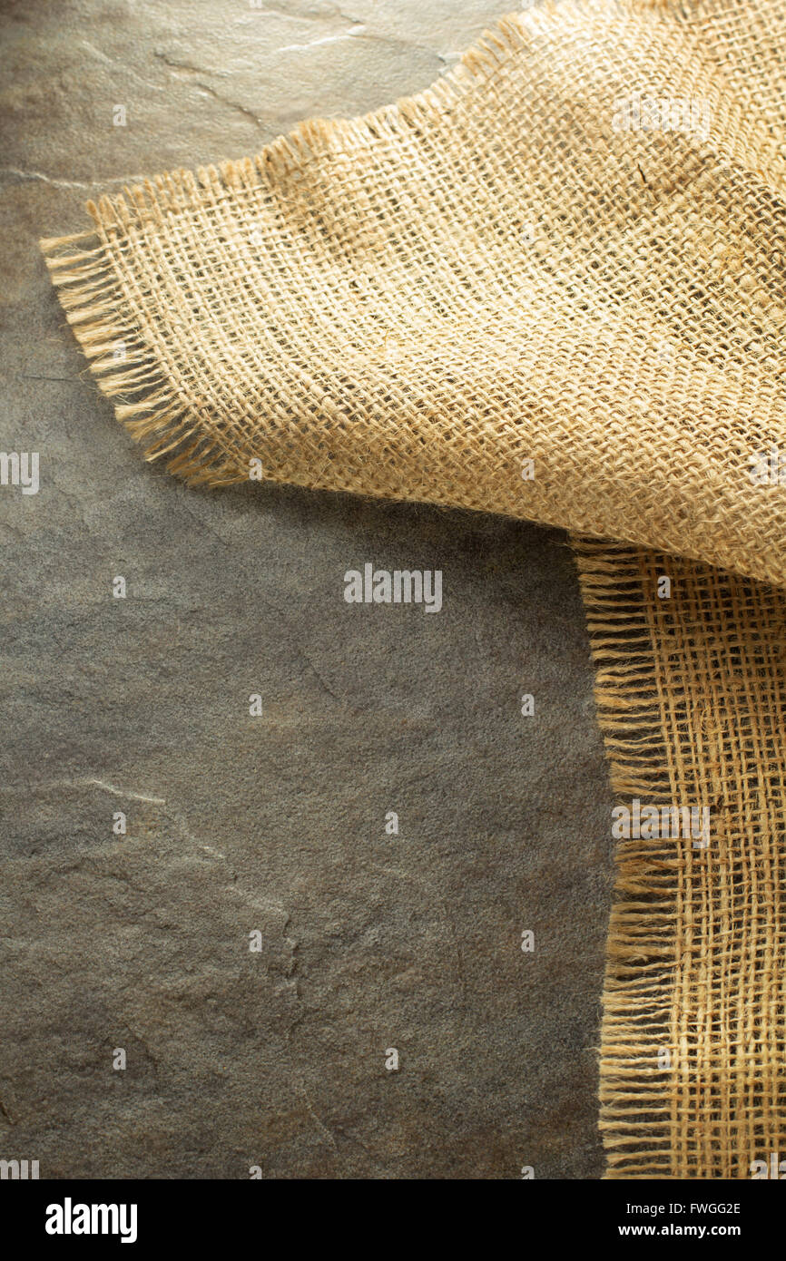 burlap hessian sacking at background texture Stock Photo - Alamy
