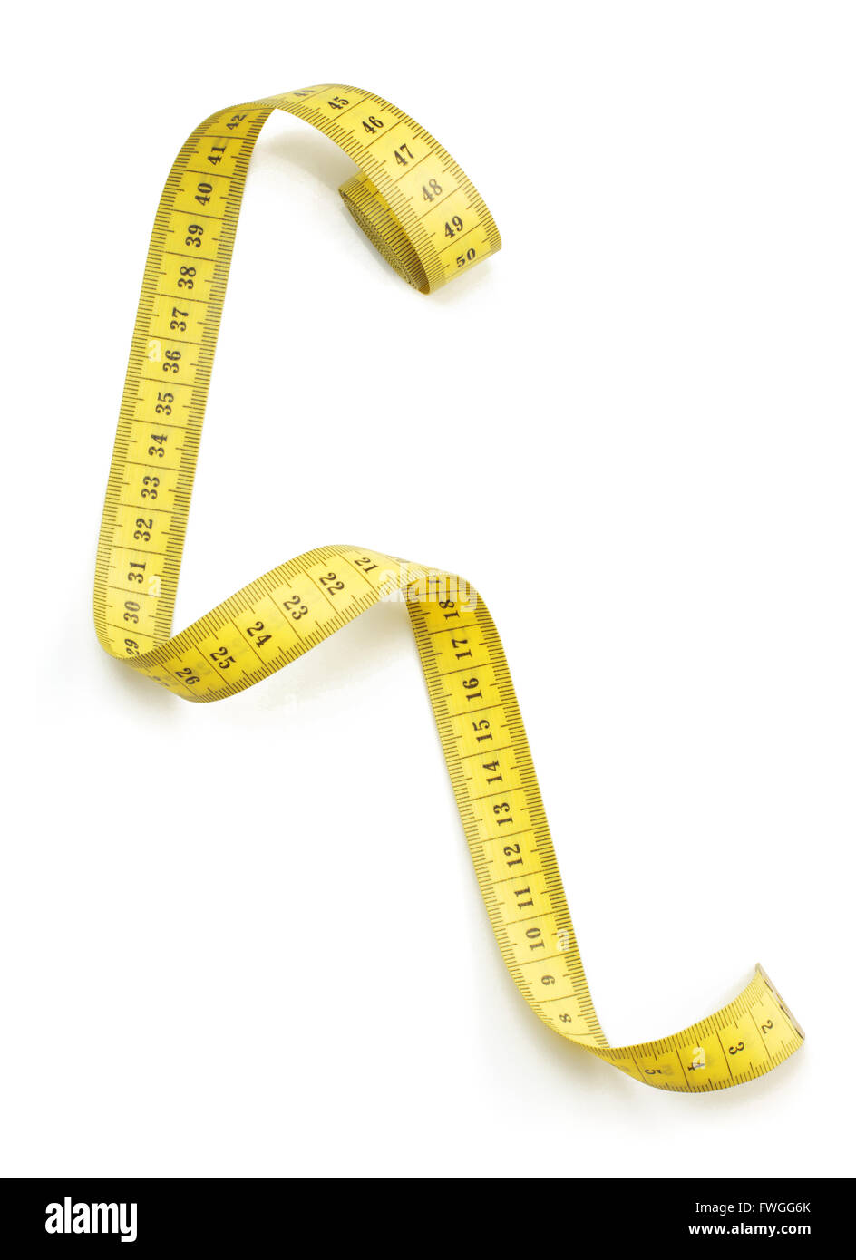 measuring tape isolated on white background Stock Photo - Alamy