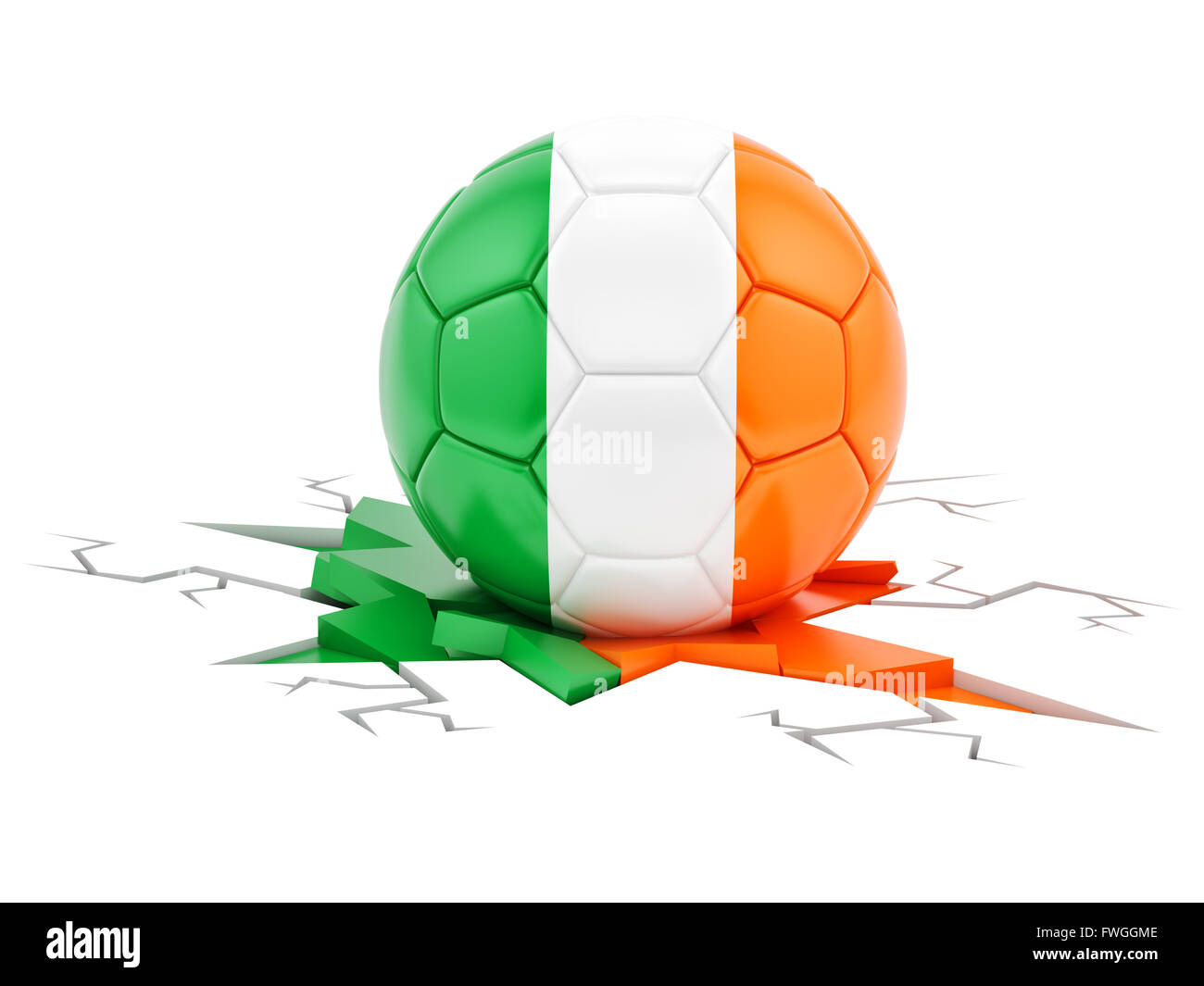 Football ireland flag hi-res stock photography and images - Alamy