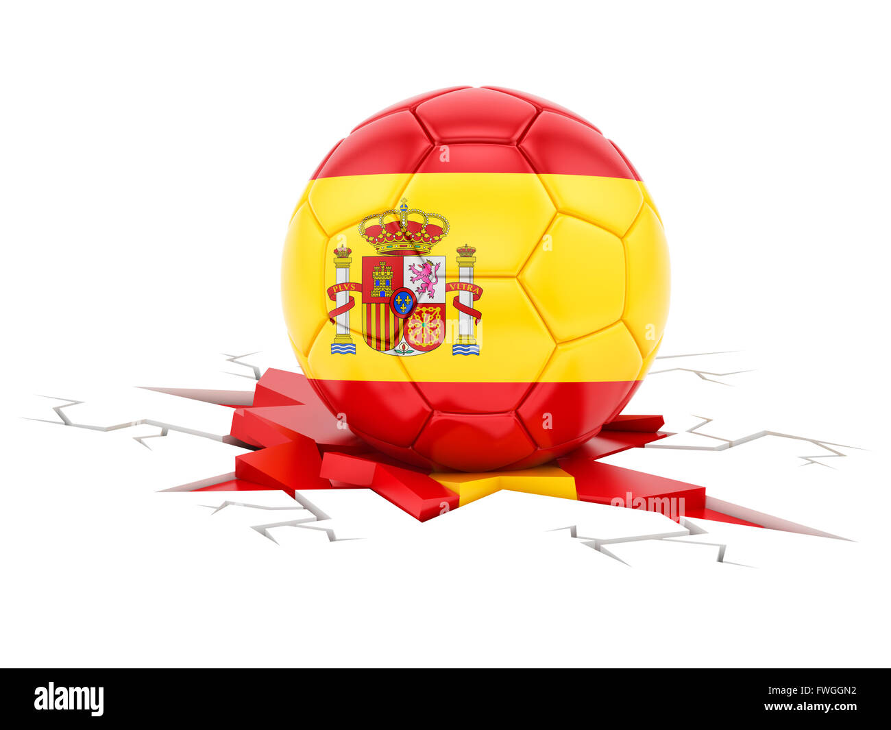 Soccer football ball spain flag hi-res stock photography and images - Alamy