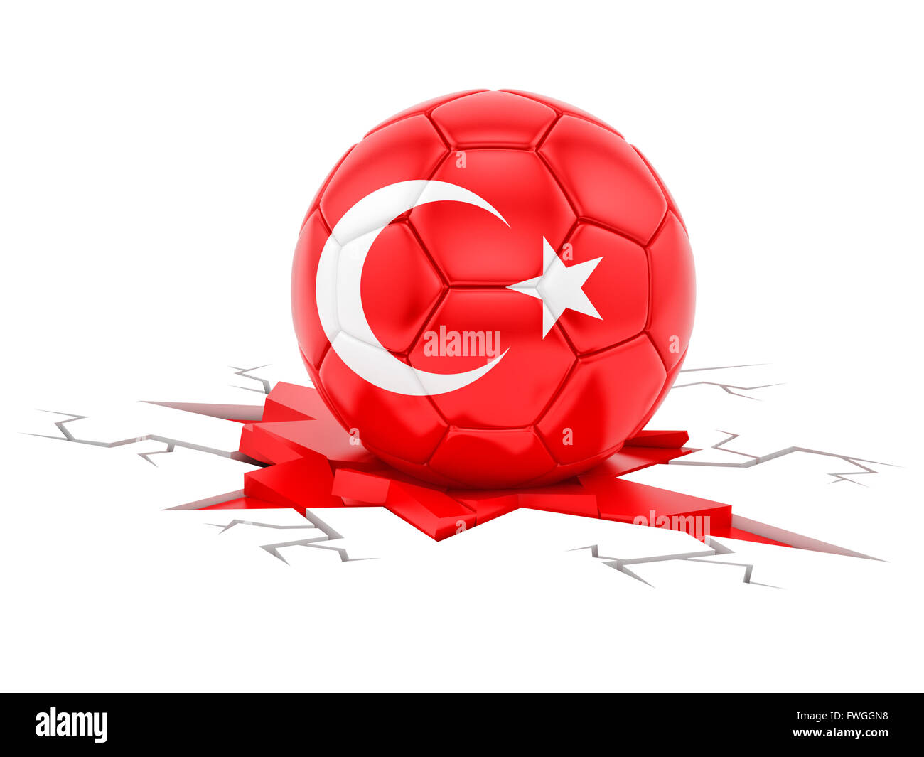 Turkey flag 3d Cut Out Stock Images & Pictures - Alamy