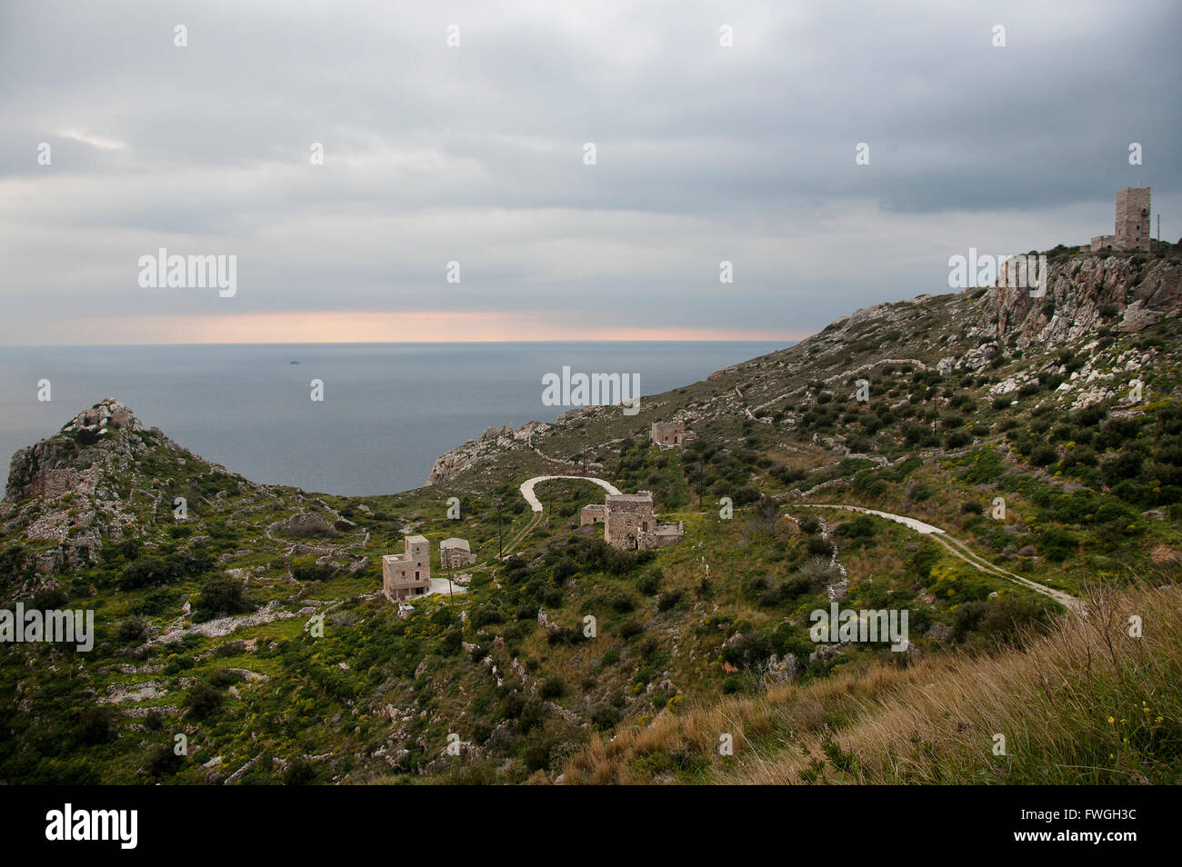 Old traditional village of Mani, Greece Stock Photo - Alamy