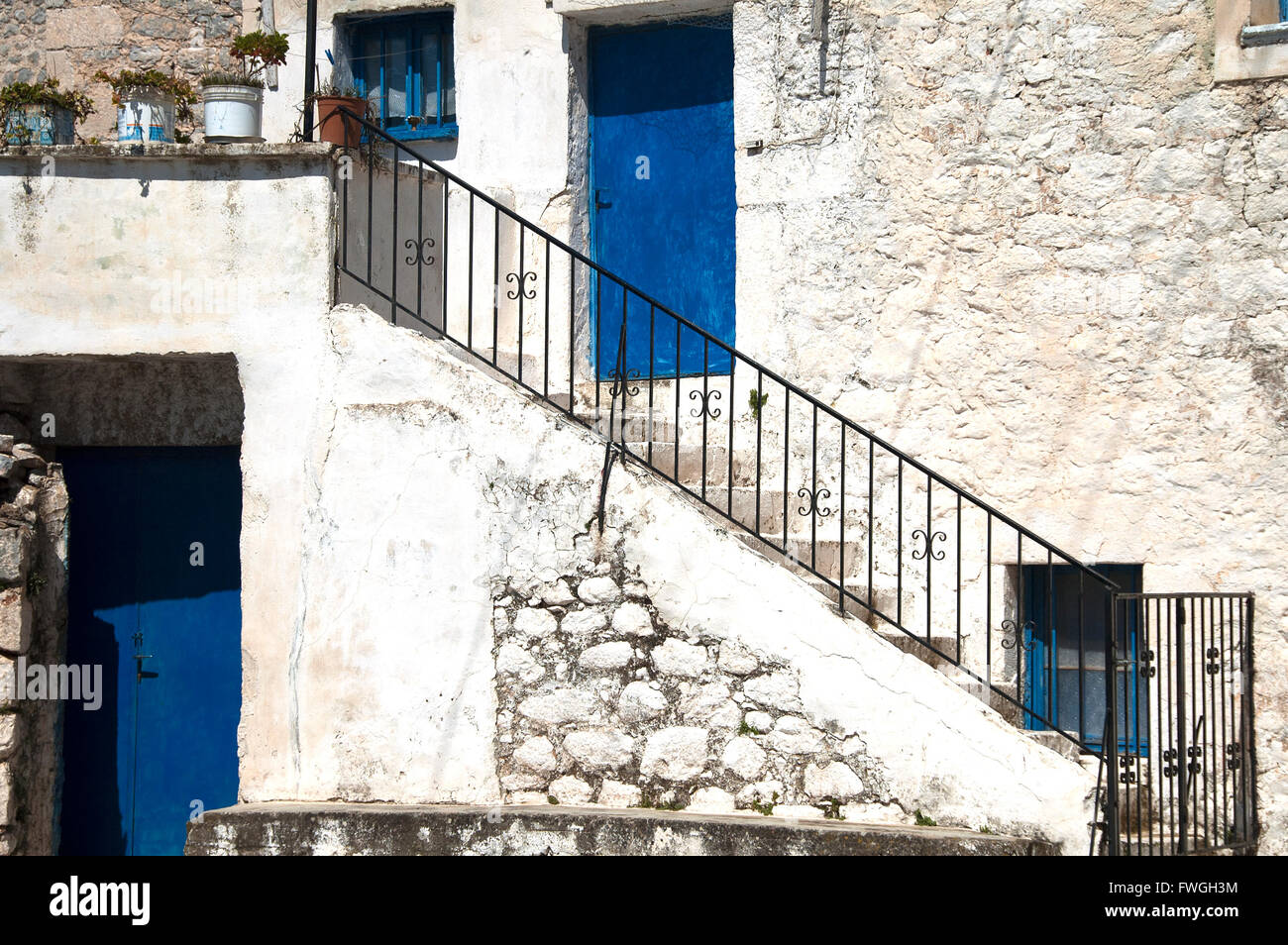 Typical Greek house Stock Photo - Alamy