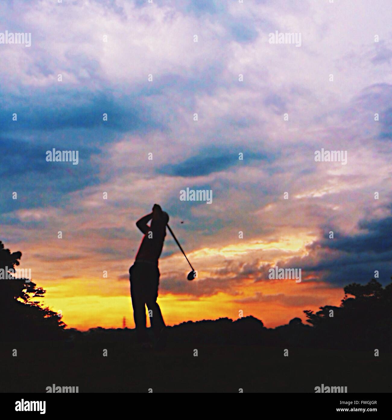 Golf club swinging playing golf hi-res stock photography and images - Alamy