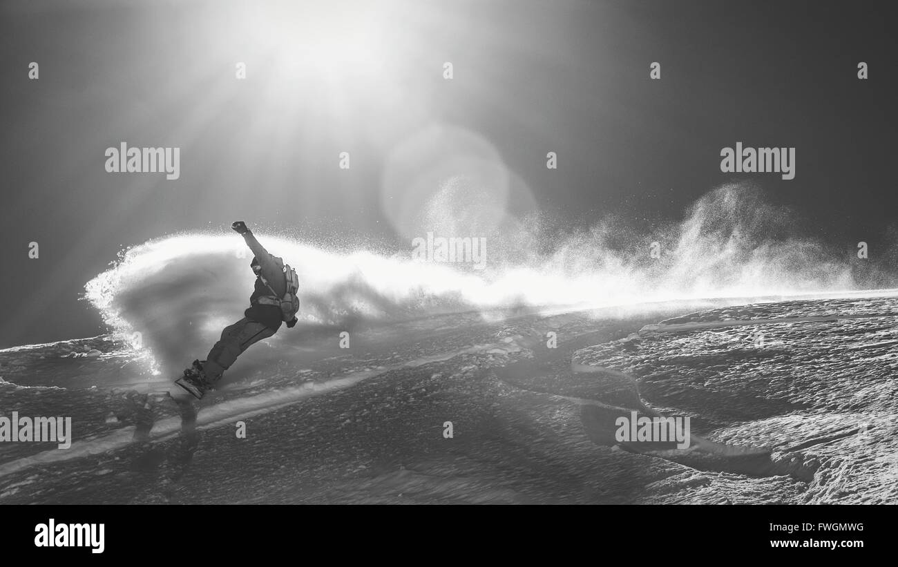 Snowboard cliff hi-res stock photography and images - Alamy
