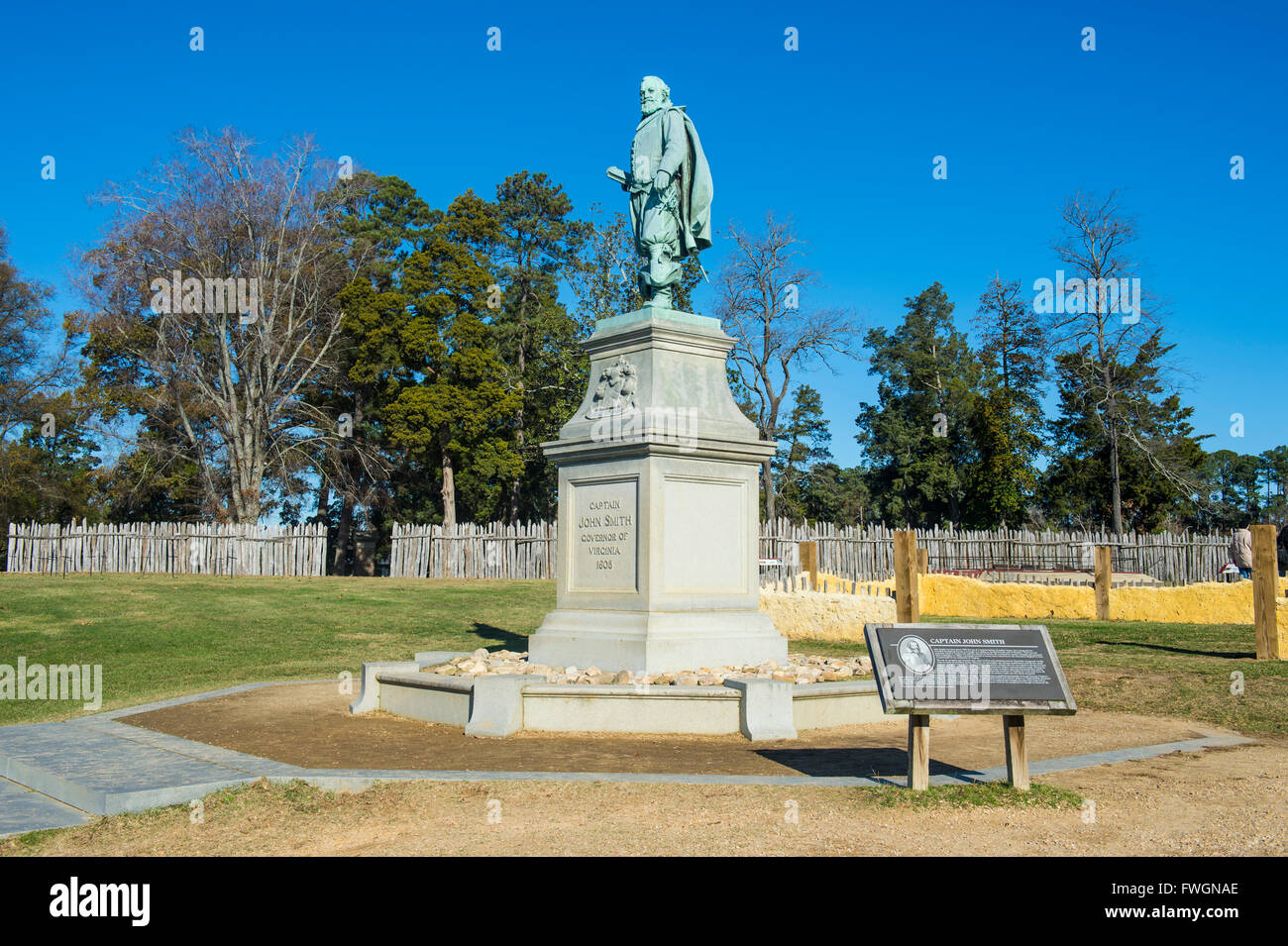Monument of John Smith first governor in the english settlement ...