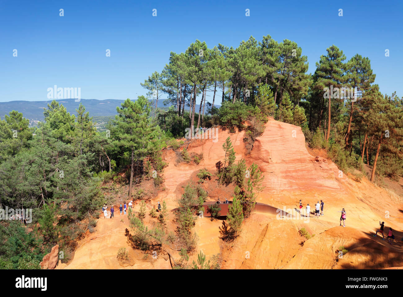 Les Sentiers des Ocres, Ochre Rocks, Nature Trail, Roussillon, Vaucluse ...