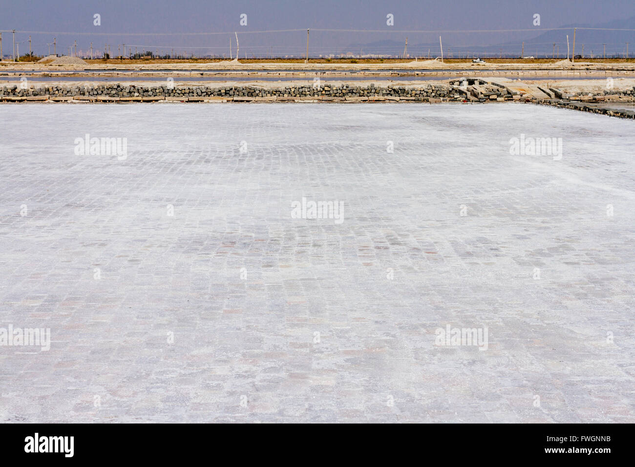 Hainan, China - The view of the Yinggehai Salt Field in the daytime ...