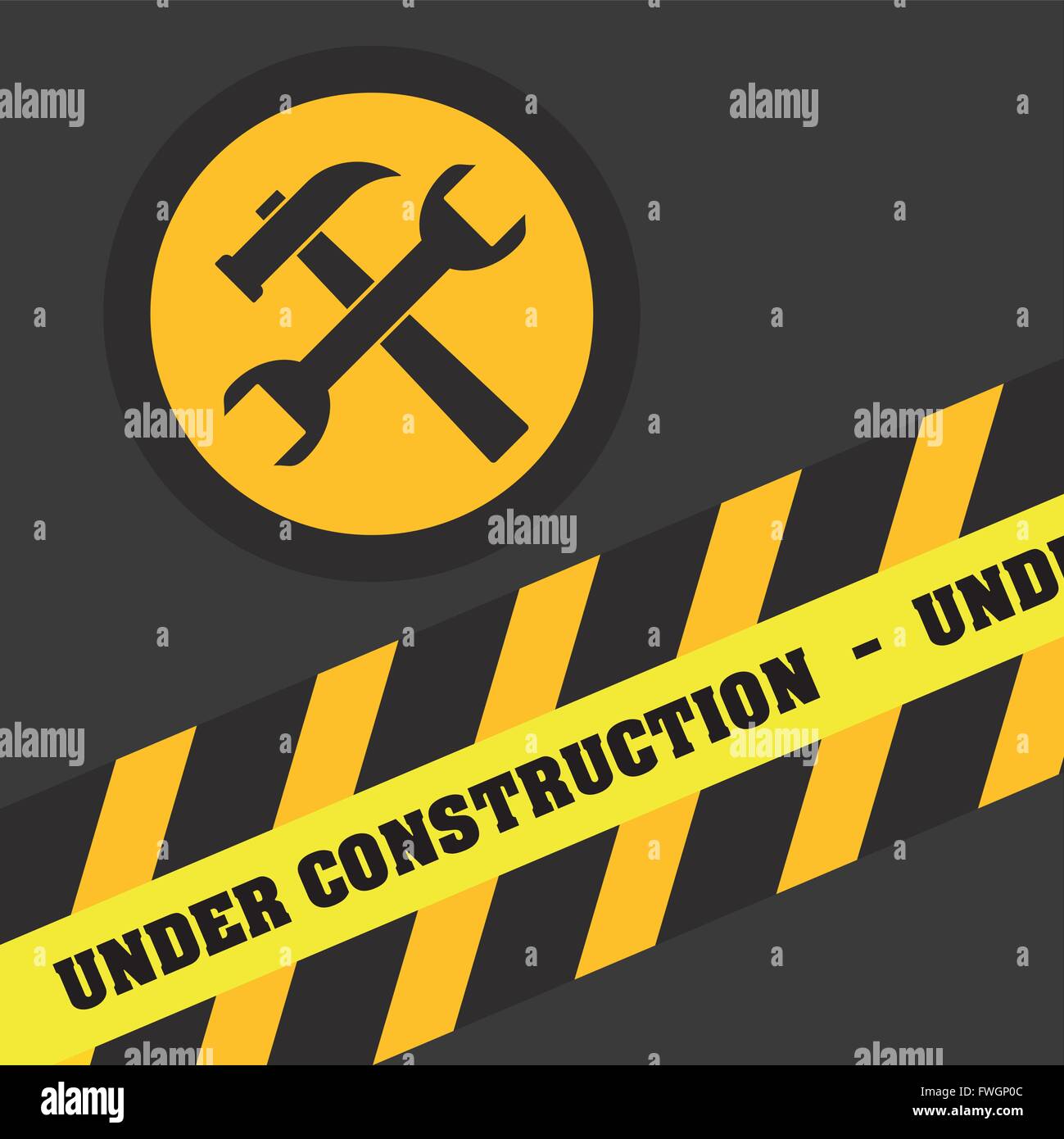 Illustration Vector Graphic Under Construction for different purpose in ...