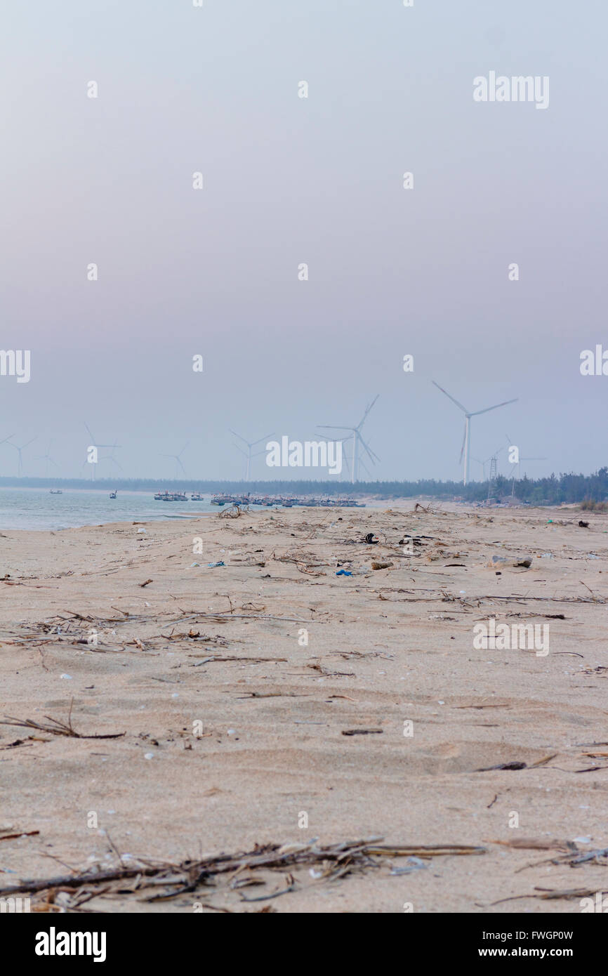 Hainan, China - The view of the wind turbine in the daytime Stock Photo ...