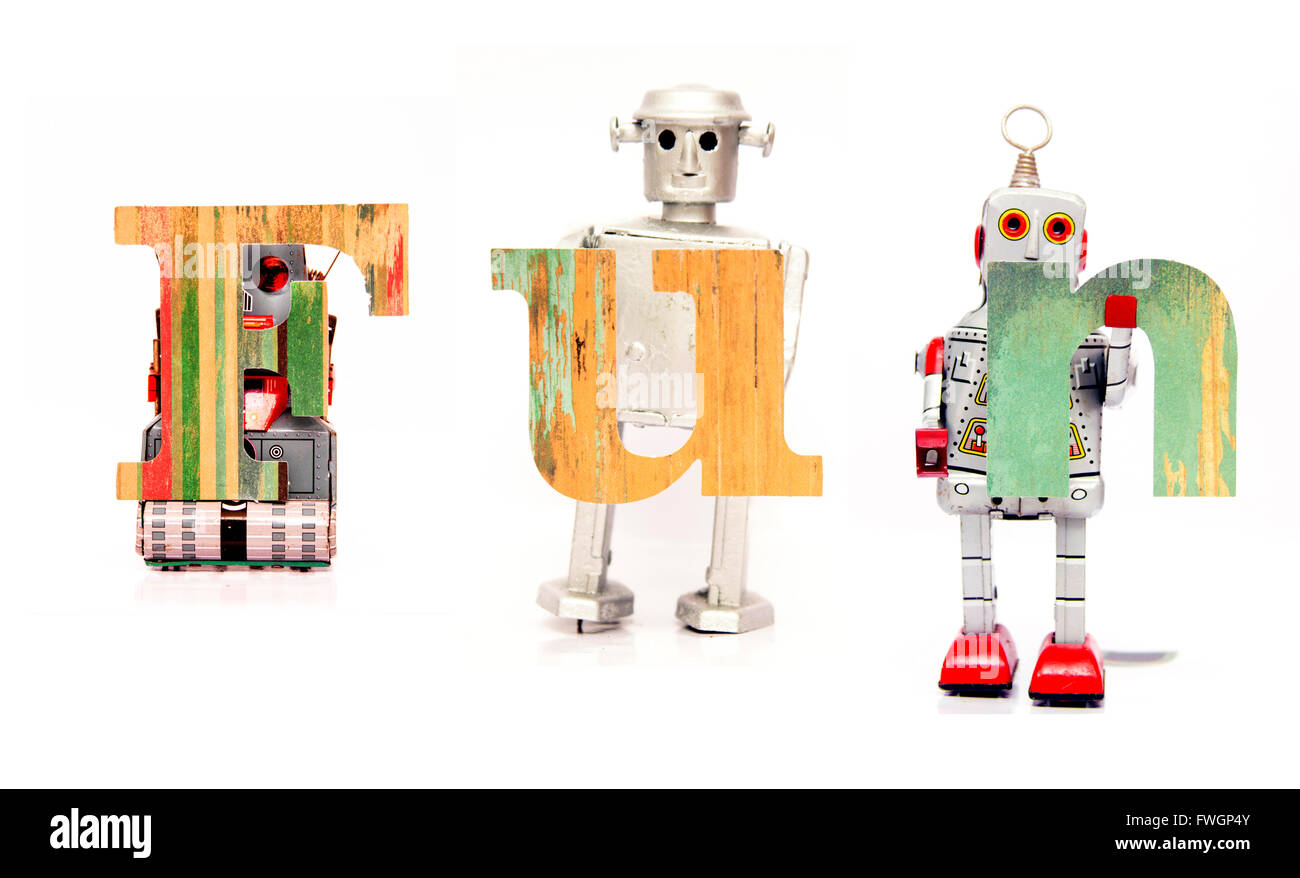 robots say fun Stock Photo - Alamy