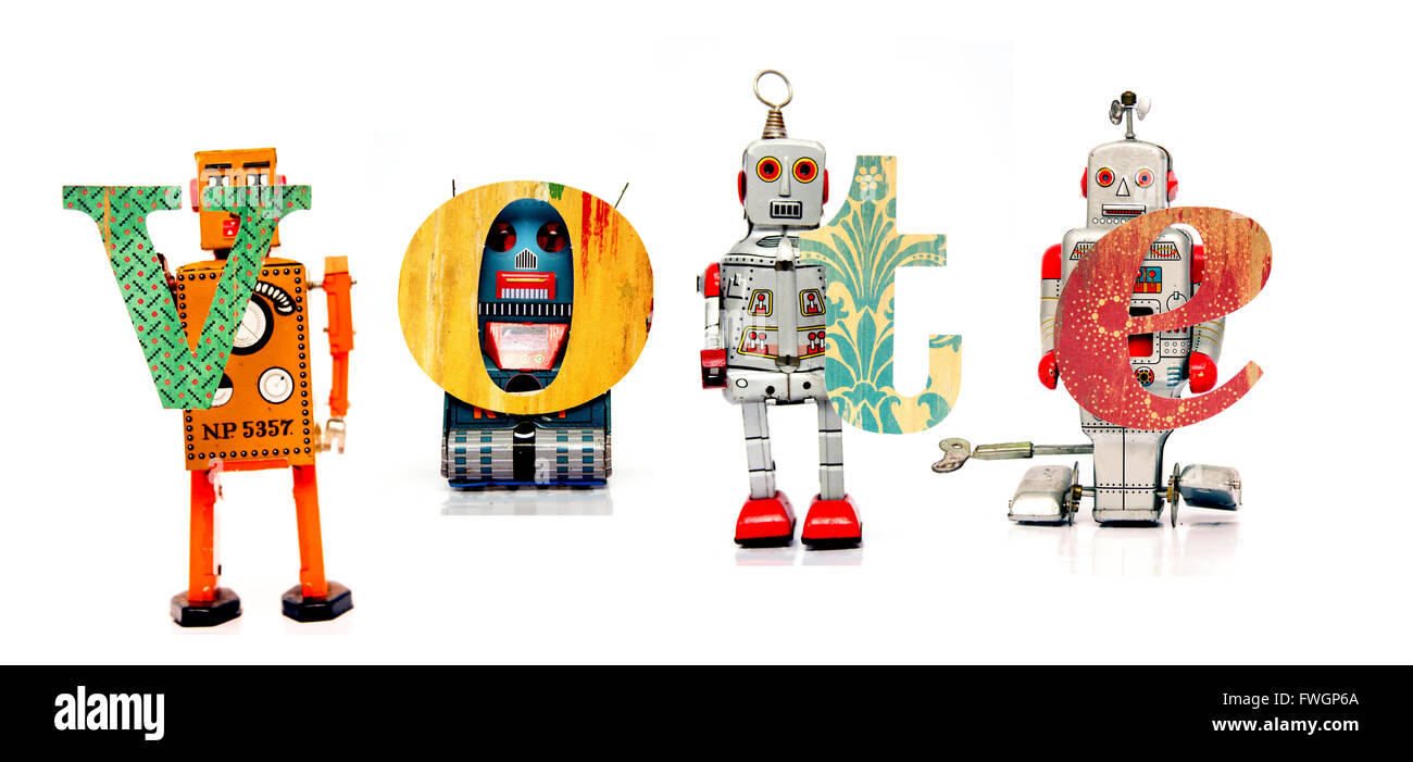 Voting robot Cut Out Stock Images & Pictures - Alamy