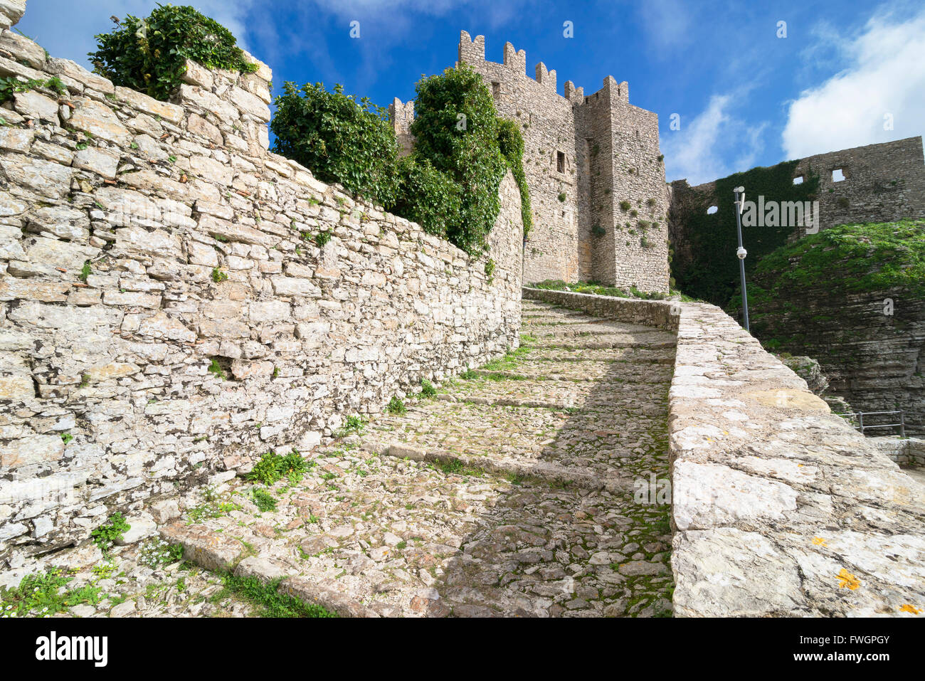 Venus Castle, Erice, Sicily, Italy, Europe Stock Photo - Alamy