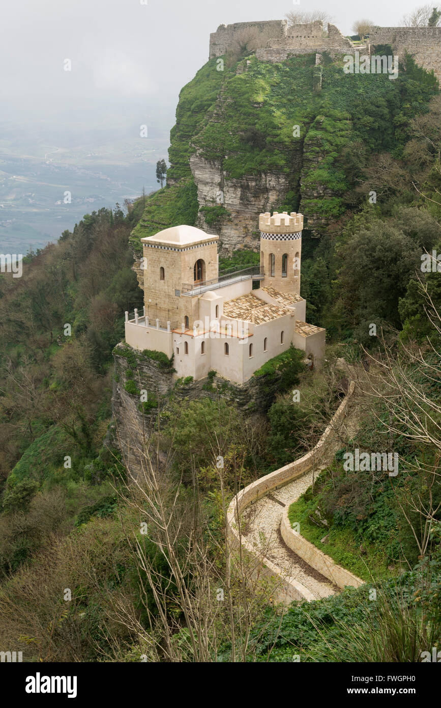 Venus Castle, Erice, Sicily, Italy, Europe Stock Photo - Alamy