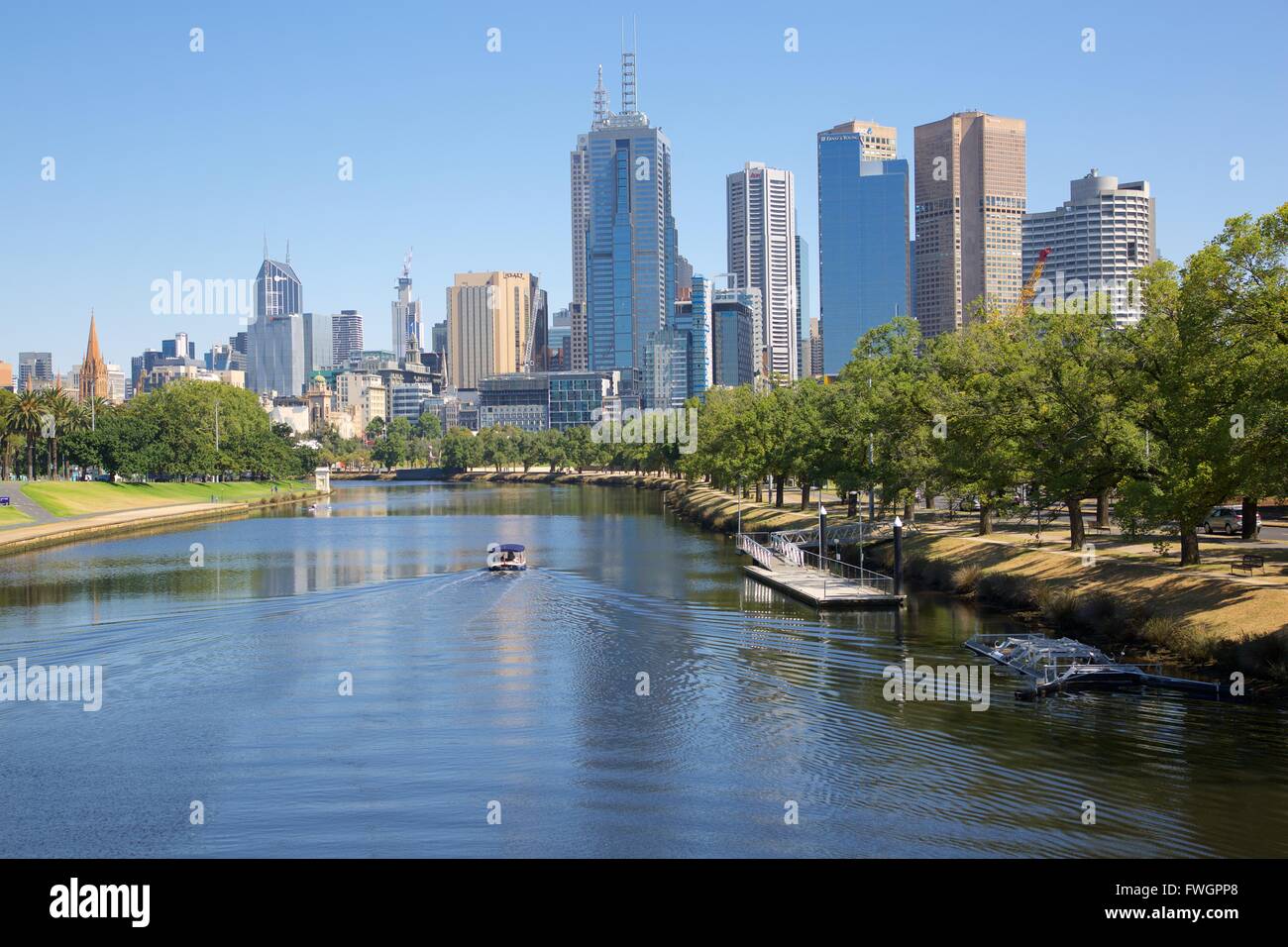 Skyline melbourne victoria australia hi-res stock photography and ...