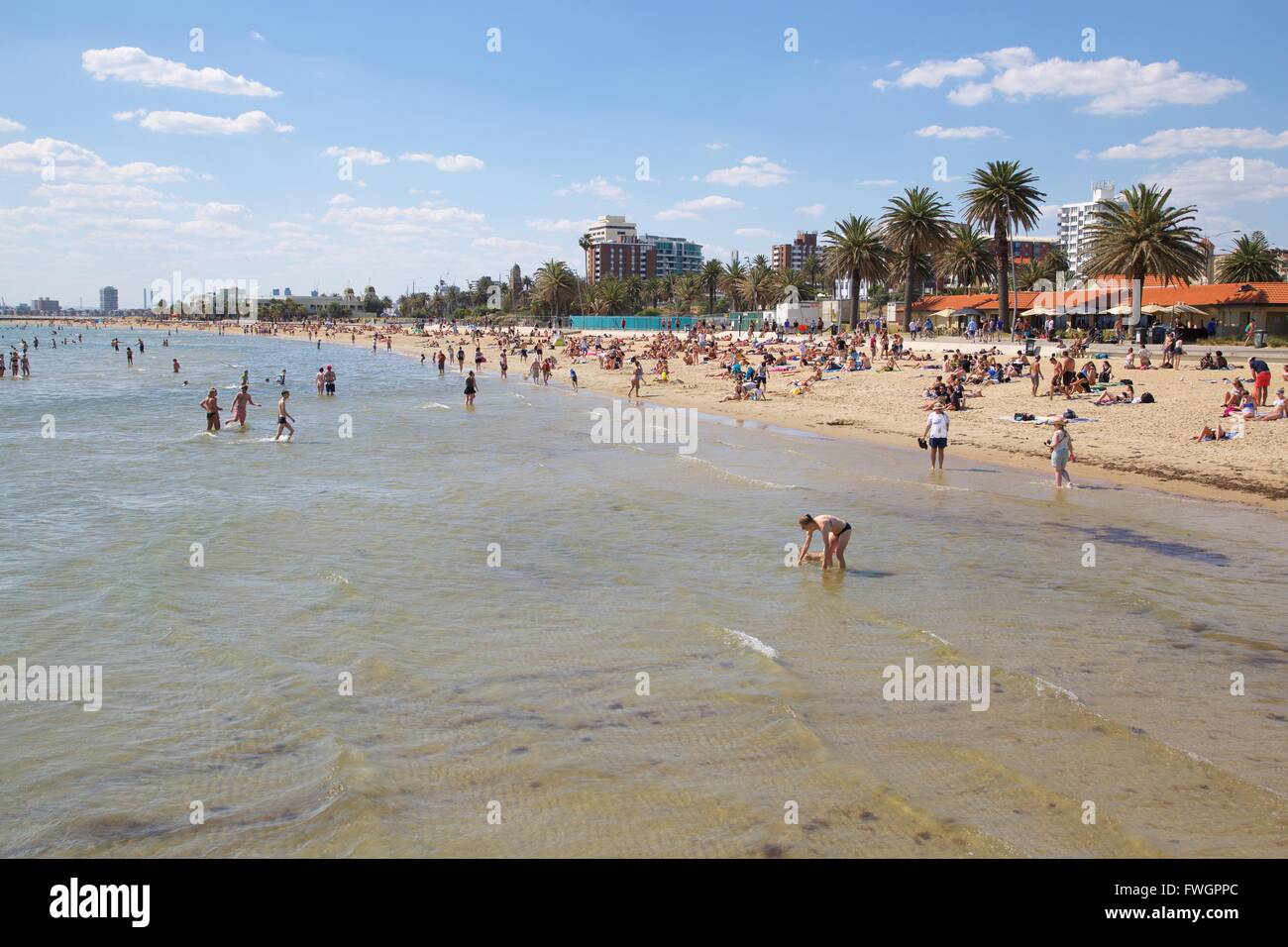 St kilda beach hi-res stock photography and images - Alamy