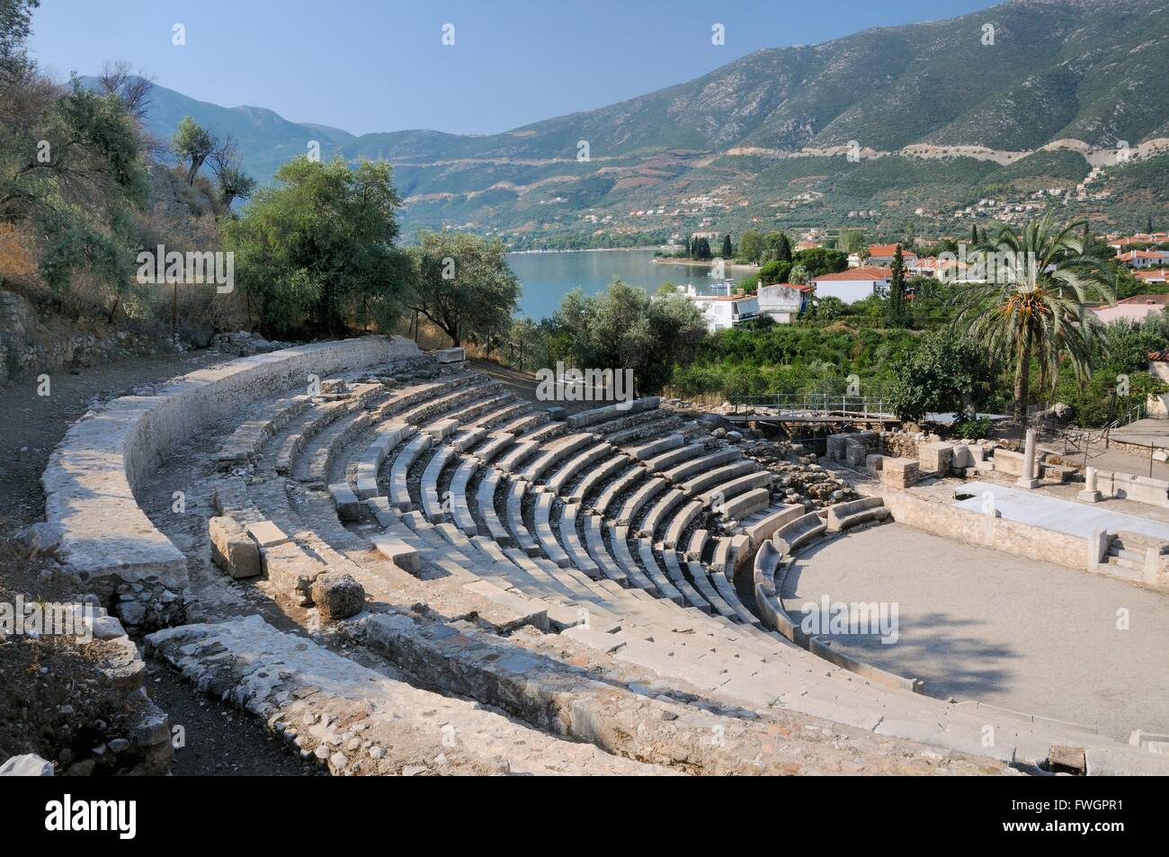 Small theatre of Ancient Epidaurus (Epidavros), Argolis, Peloponnese ...