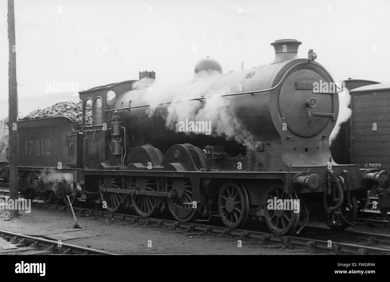 Caledonian Railway 4-6-0 steam locomotive 917 of the 908 Class as LMS ...