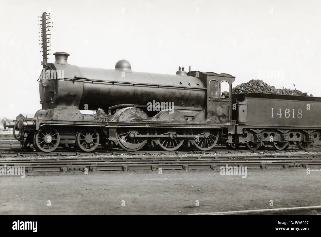 Caledonian Railway 4-6-0 steam locomotive 917 of the 908 Class as LMS ...
