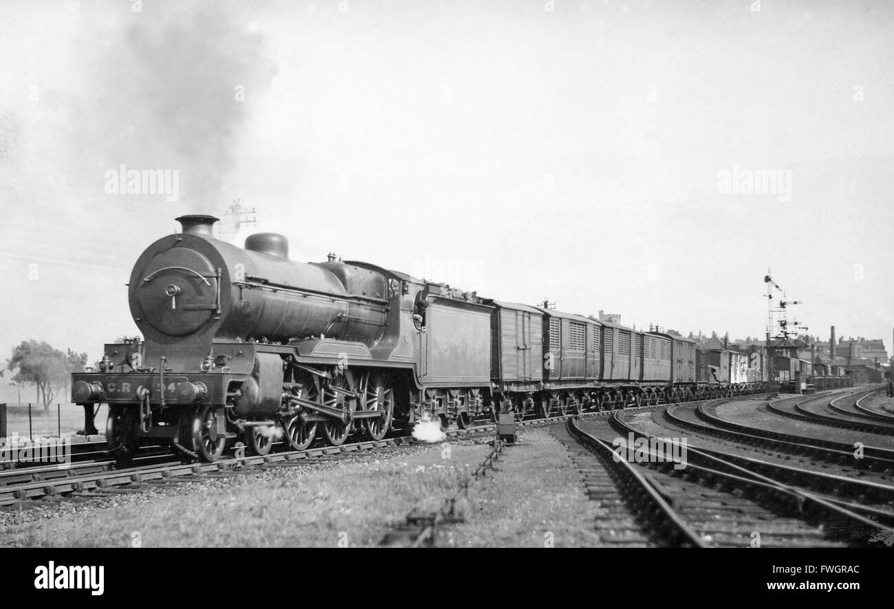 Caledonian Railway 4-6-0 River Class Steam locomotive on a fitted ...