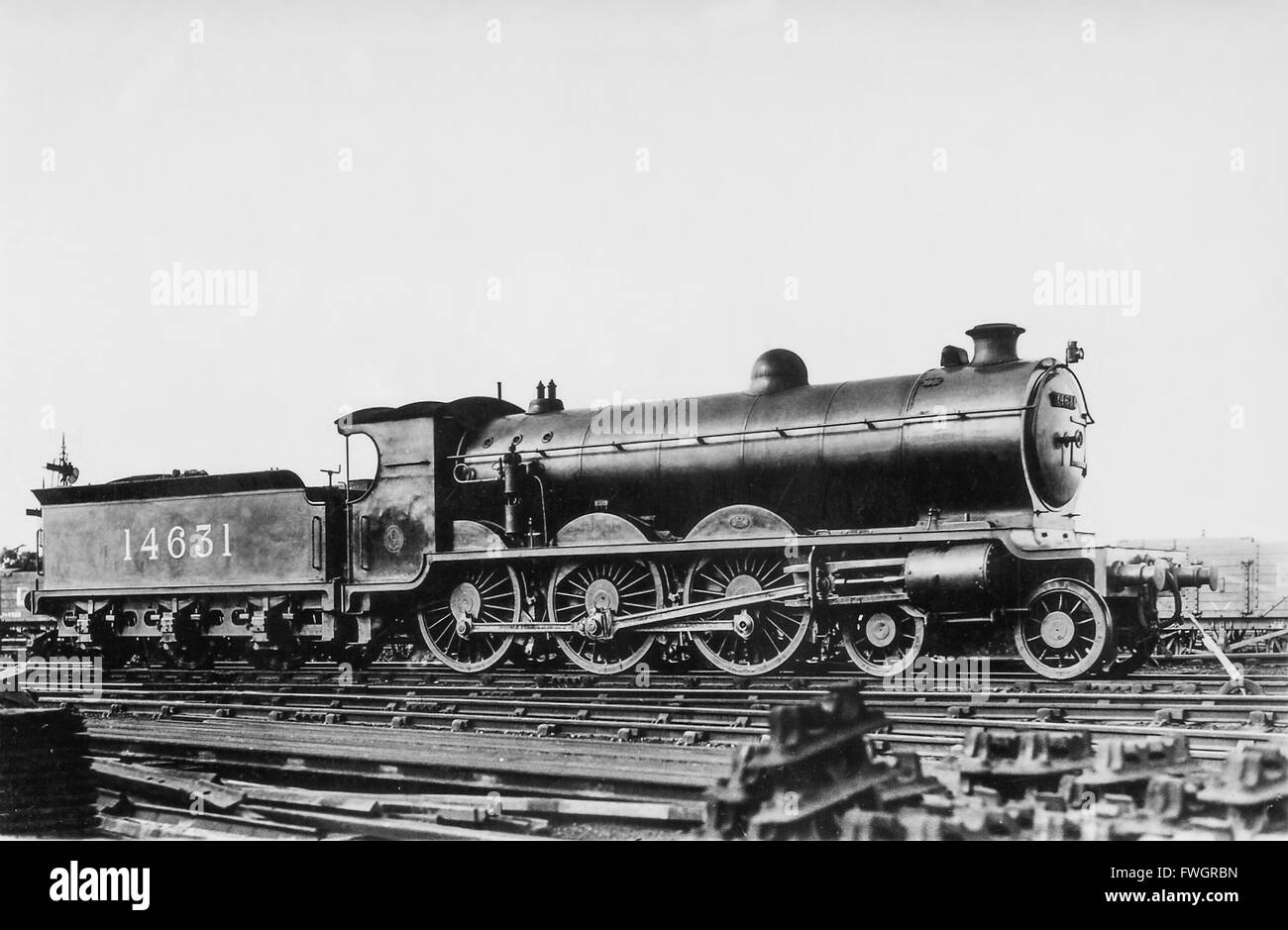 Caledonian Railway 4-6-0 steam locomotive of Class 60 14631 Stock Photo ...