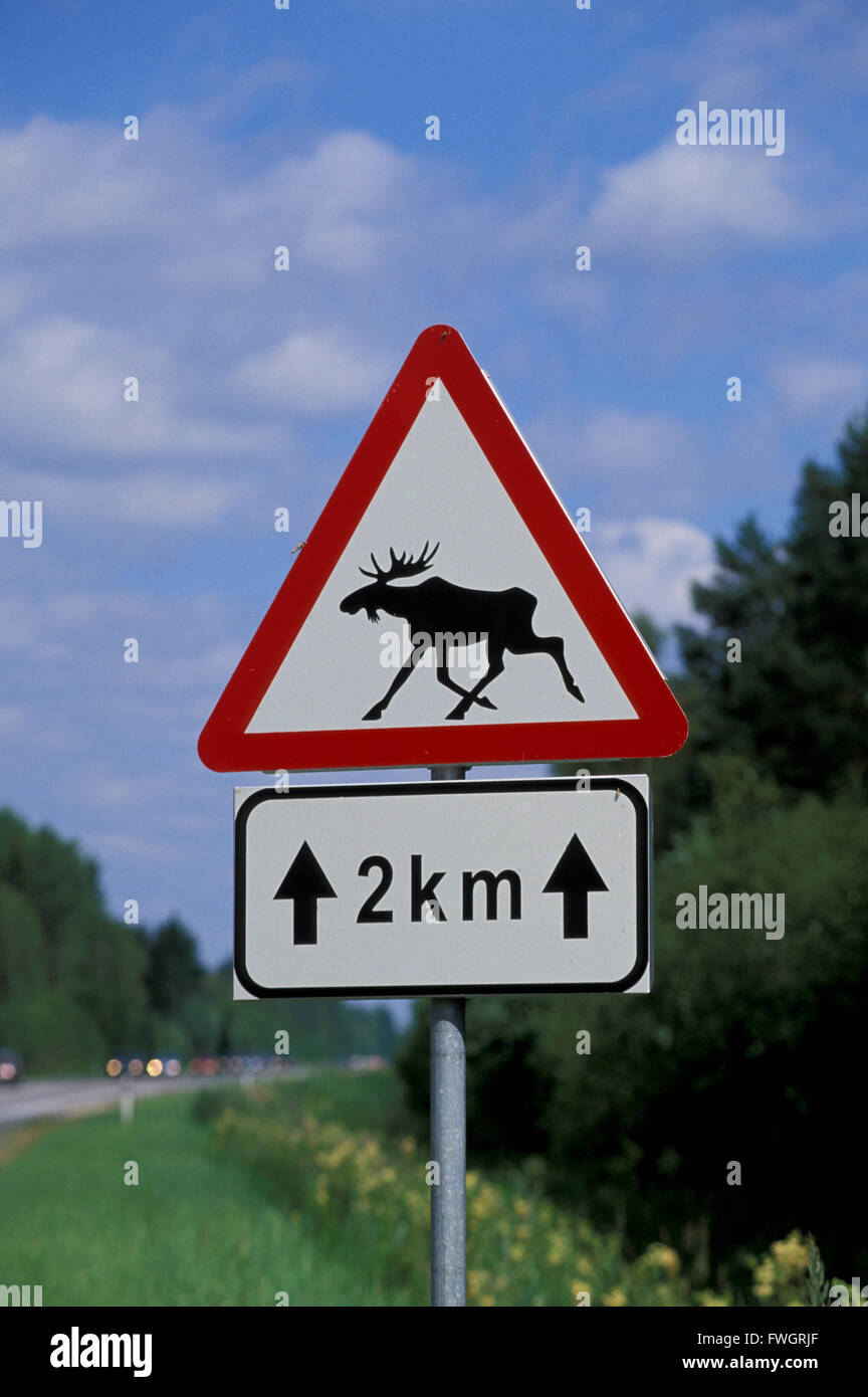 Elch warnschild hi-res stock photography and images - Alamy