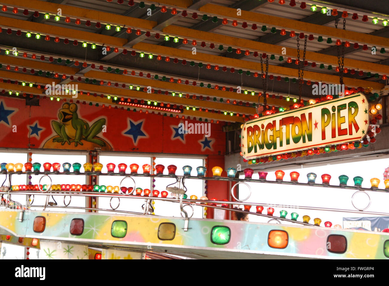 Amusement ride at Brighton Pier Stock Photo - Alamy