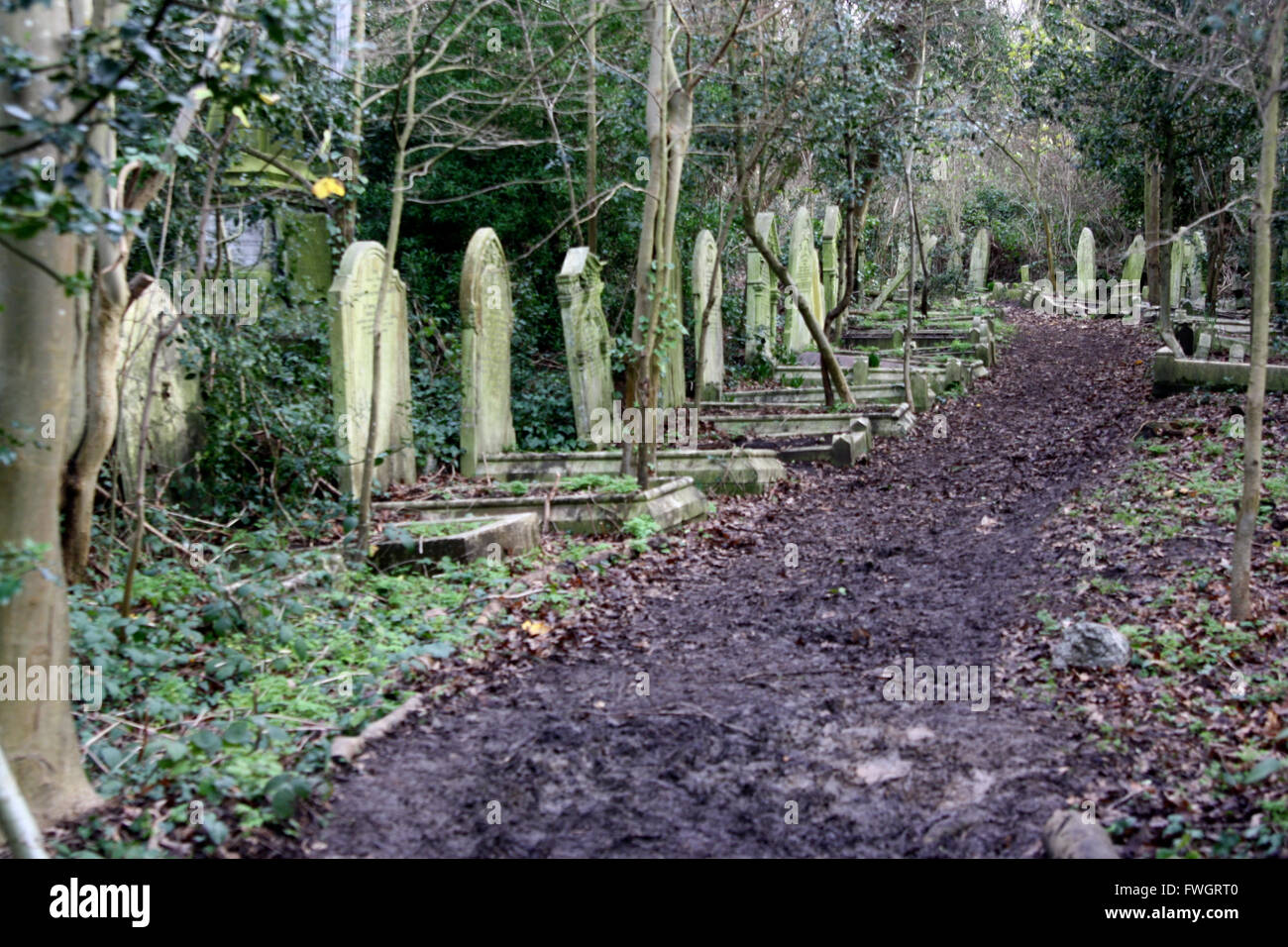 Gravestones at Nunhead Cemetery, London Stock Photo - Alamy