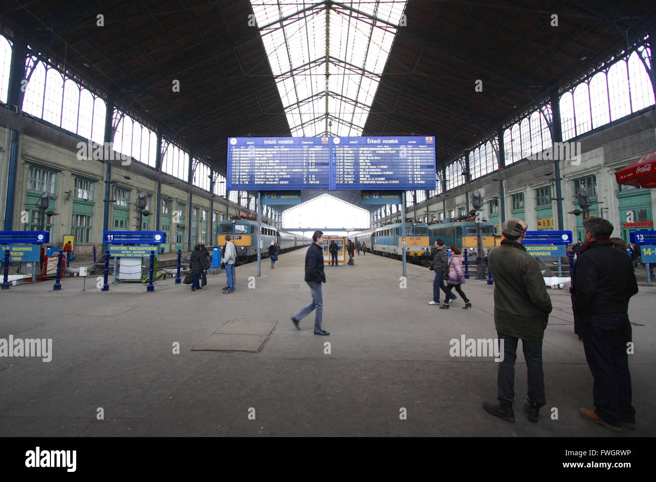 Budapest Nyugati train station Stock Photo - Alamy