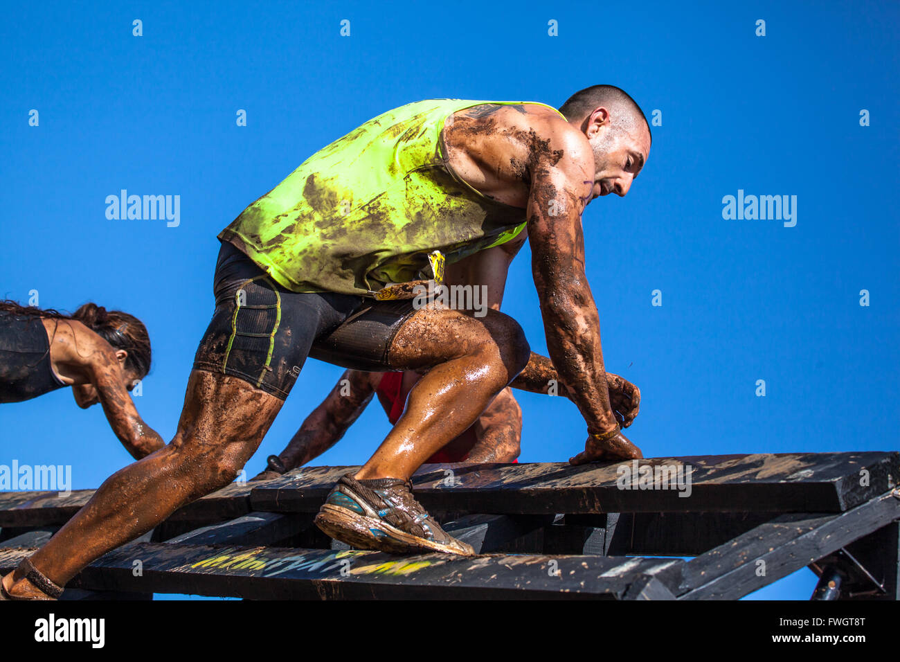 spartan race competition Stock Photo - Alamy
