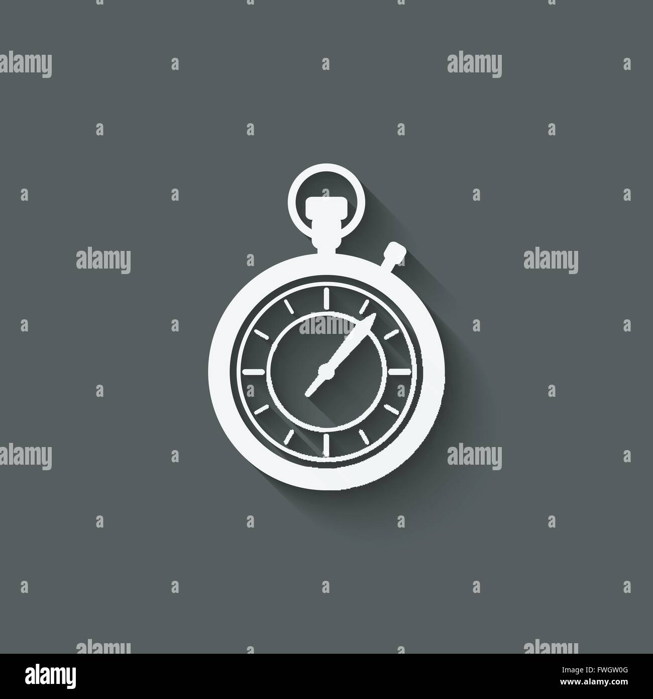 stopwatch design element - vector illustration. eps 10 Stock Vector ...