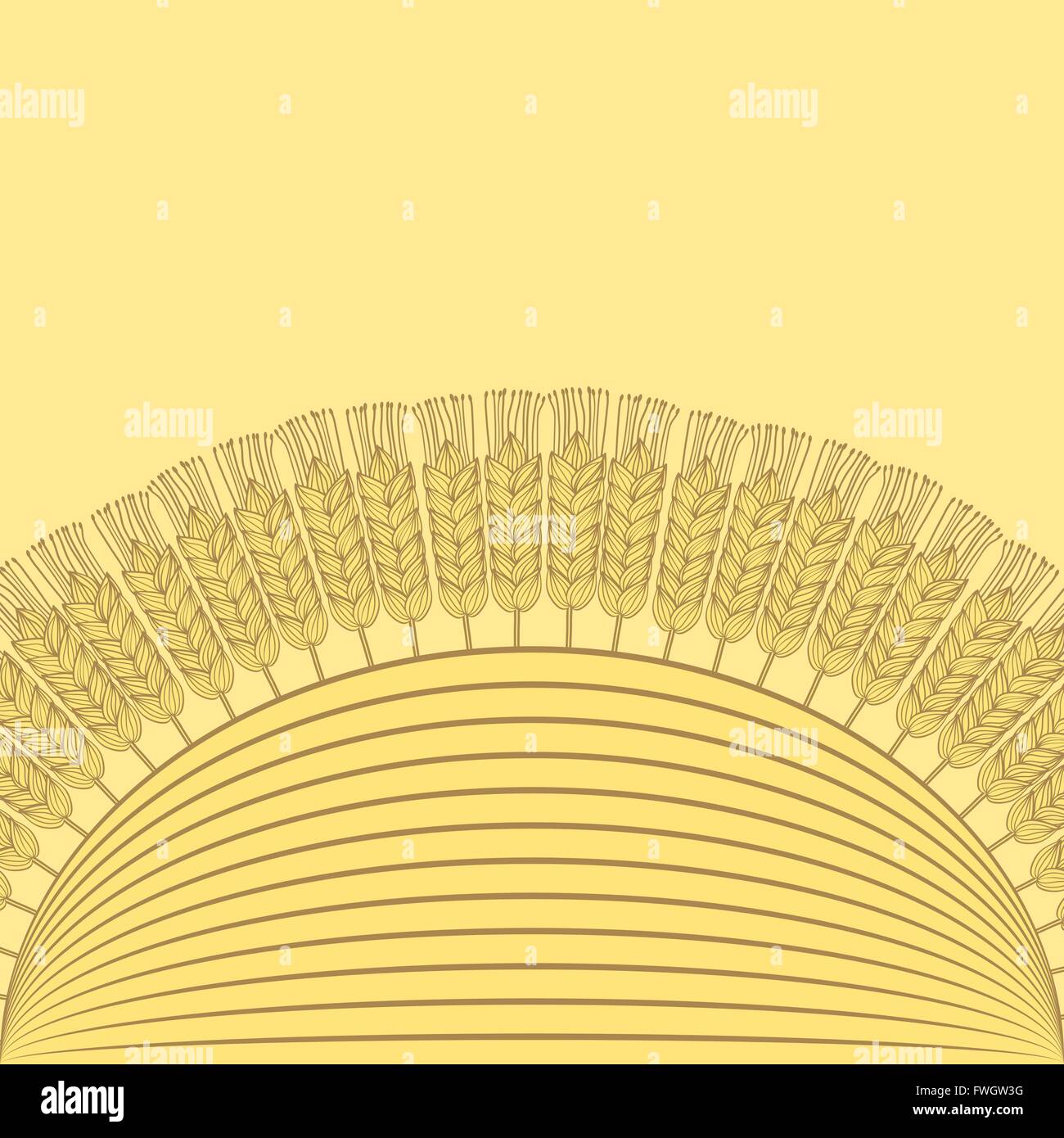 wheat harvest background - vector illustration. eps 8 Stock Vector ...