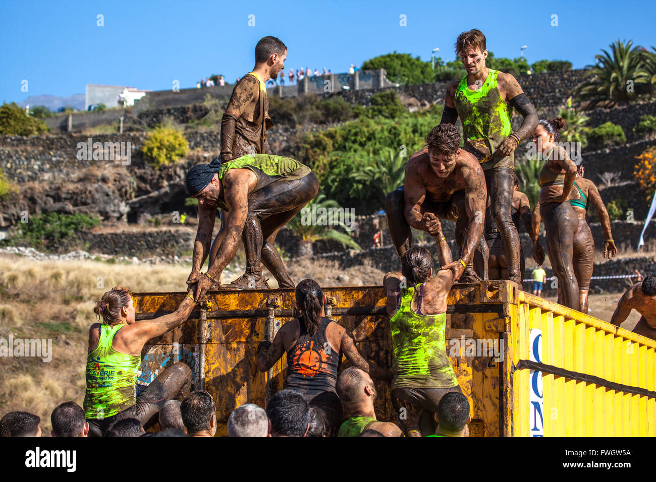 spartan race competition Stock Photo - Alamy
