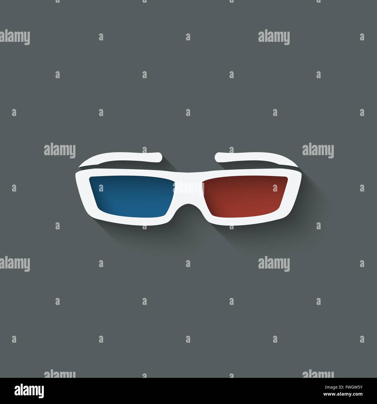 3d glasses design element - vector illustration. eps 10 Stock Vector ...