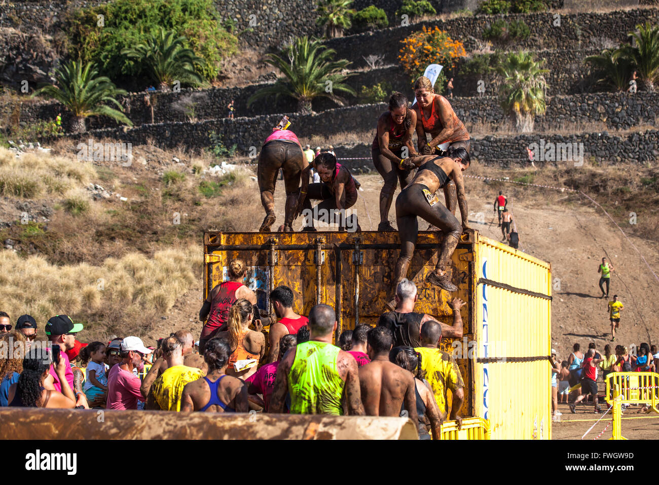 spartan race competition Stock Photo - Alamy