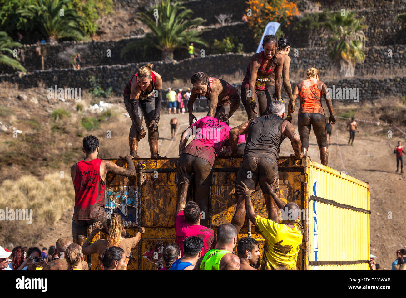 spartan race competition Stock Photo - Alamy