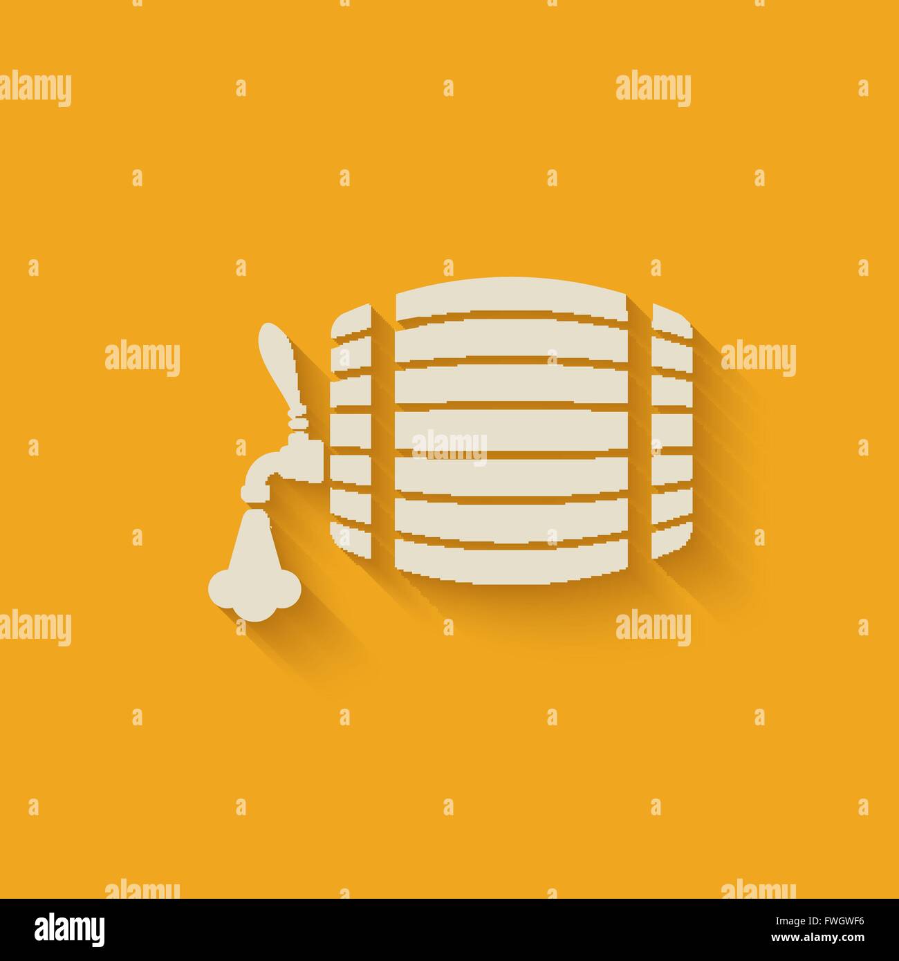 beer barrel background - vector illustration. eps 10 Stock Vector Image ...