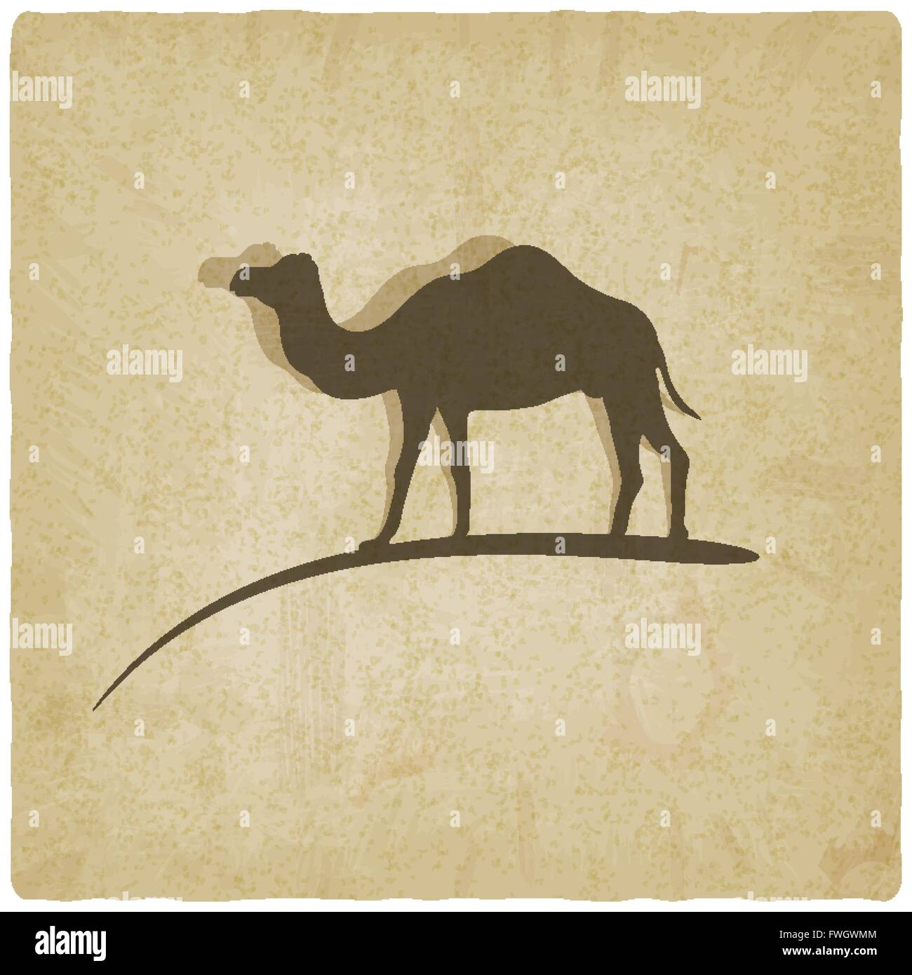 camel old background - vector illustration. eps 10 Stock Vector Image ...