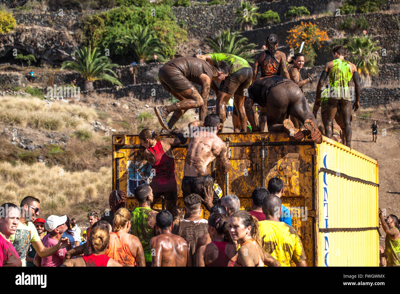 spartan race competition Stock Photo - Alamy