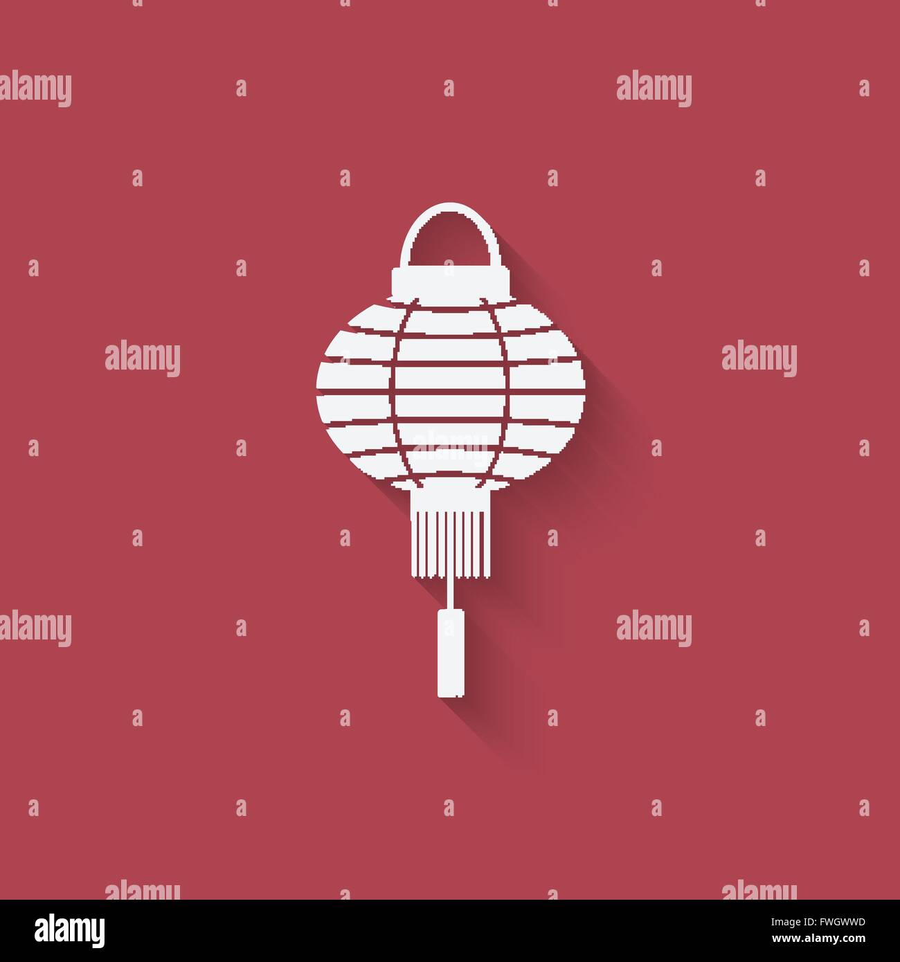 Chinese lantern design element - vector illustration. eps 10 Stock ...
