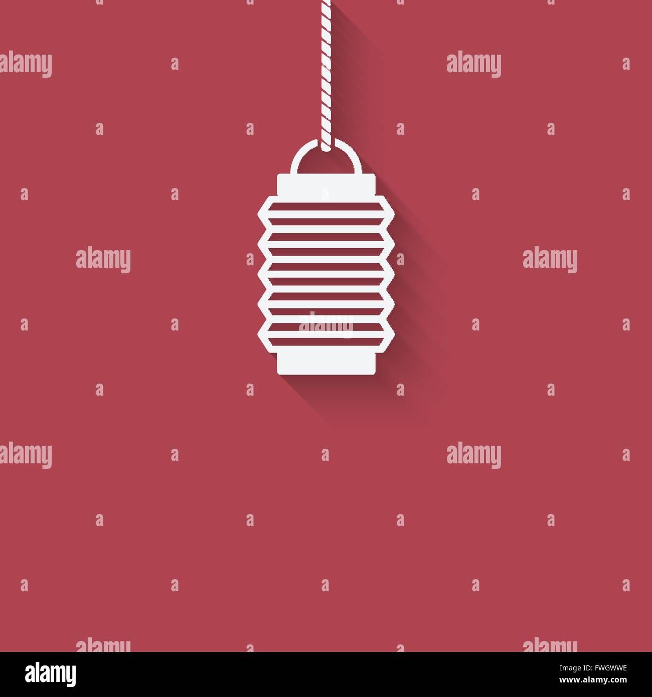 Chinese lantern design element - vector illustration. eps 10 Stock ...