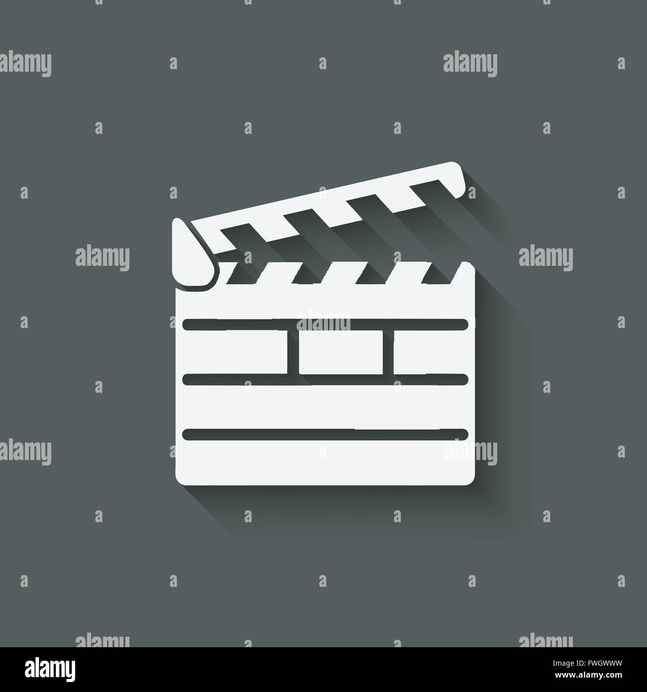 clapper board design element - vector illustration. eps 10 Stock Vector ...