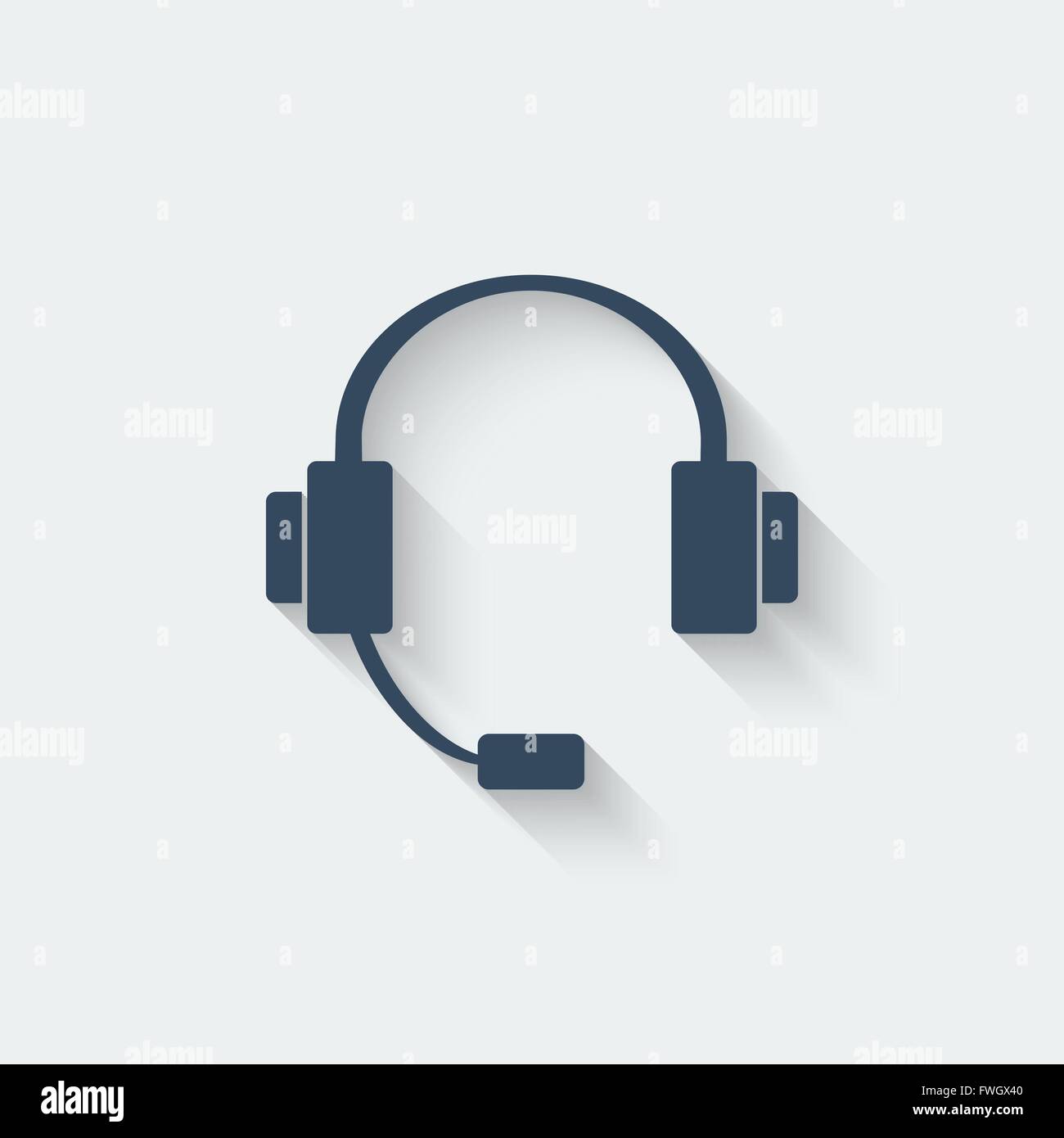 headphone design element - vector illustration. eps 10 Stock Vector ...