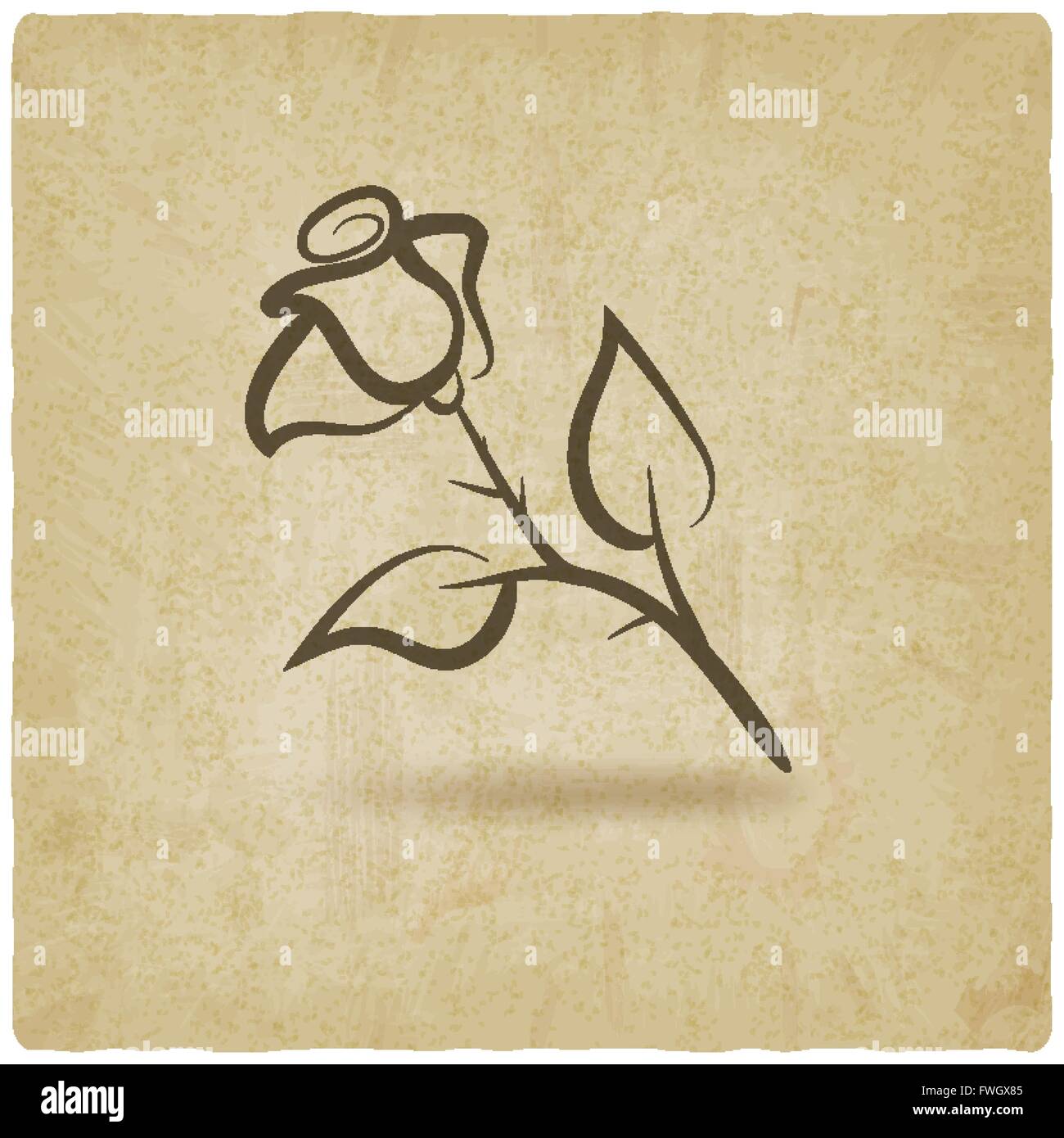 rose flower symbol - vector illustration. eps 10 Stock Vector Image ...