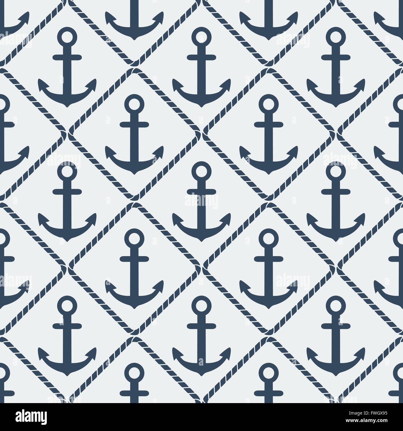 Seamless wallpaper sea anchors hi-res stock photography and images - Alamy