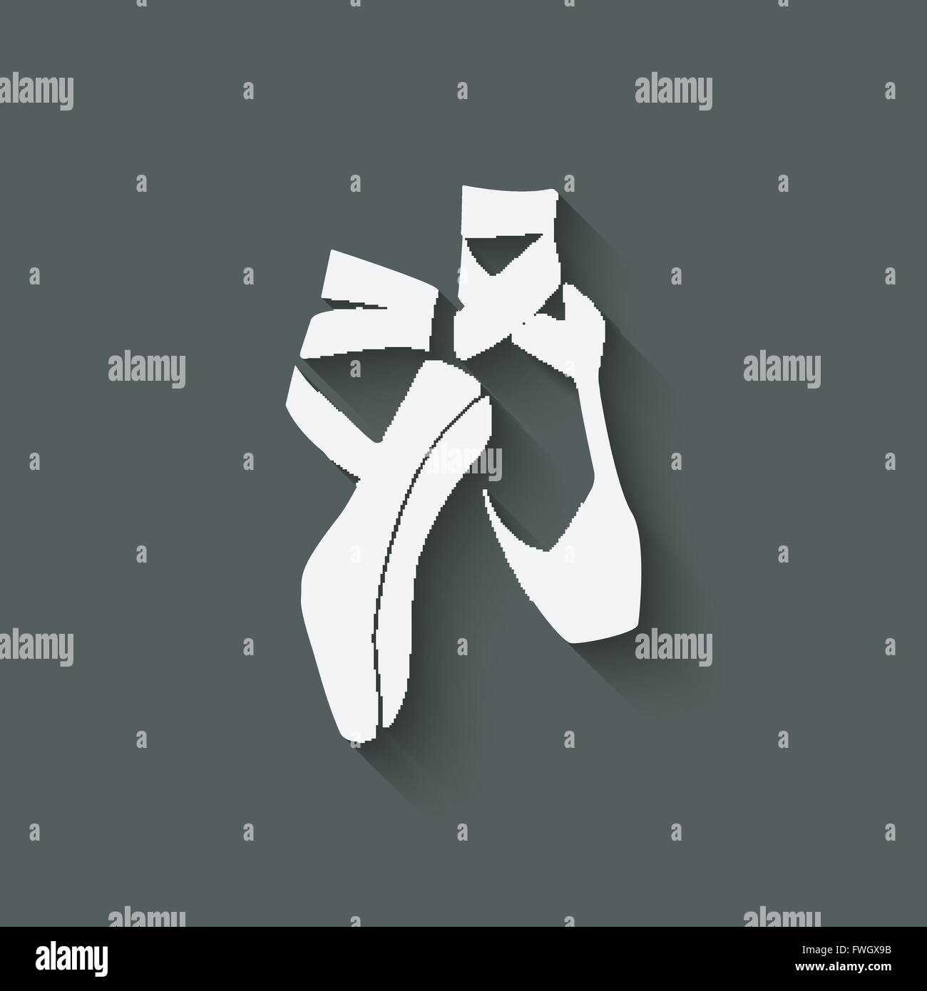 ballet dance studio symbol - vector illustration. eps 10 Stock Vector ...