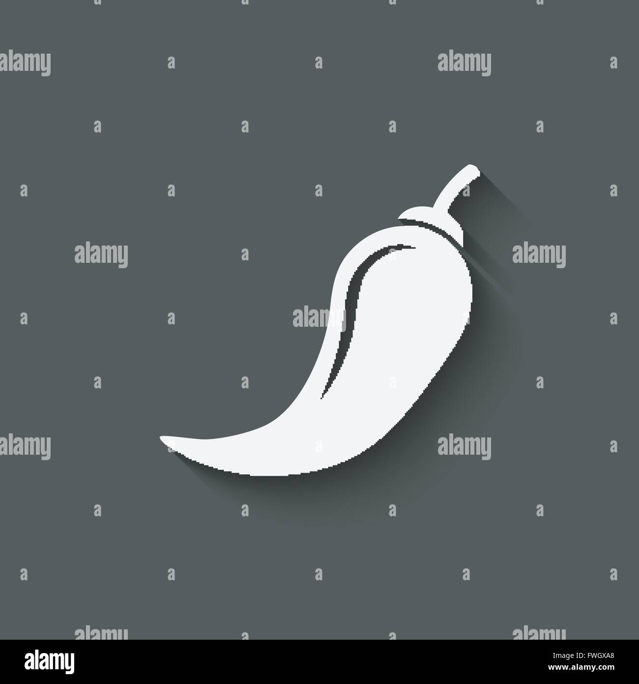 chili pepper symbol - vector illustration. eps 10 Stock Vector Image ...