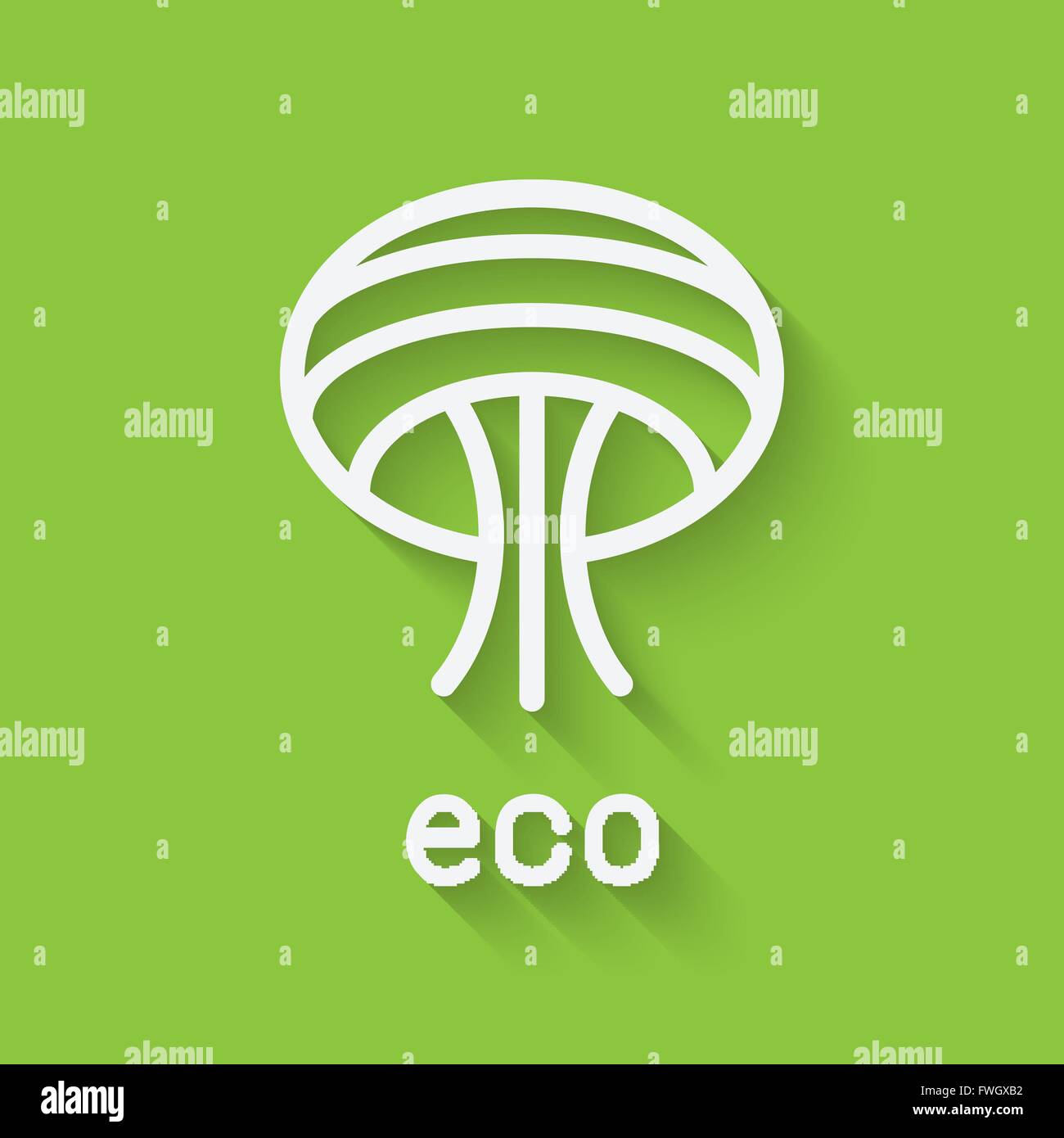 Eco tree symbol - vector illustration. eps 10 Stock Vector Image & Art ...